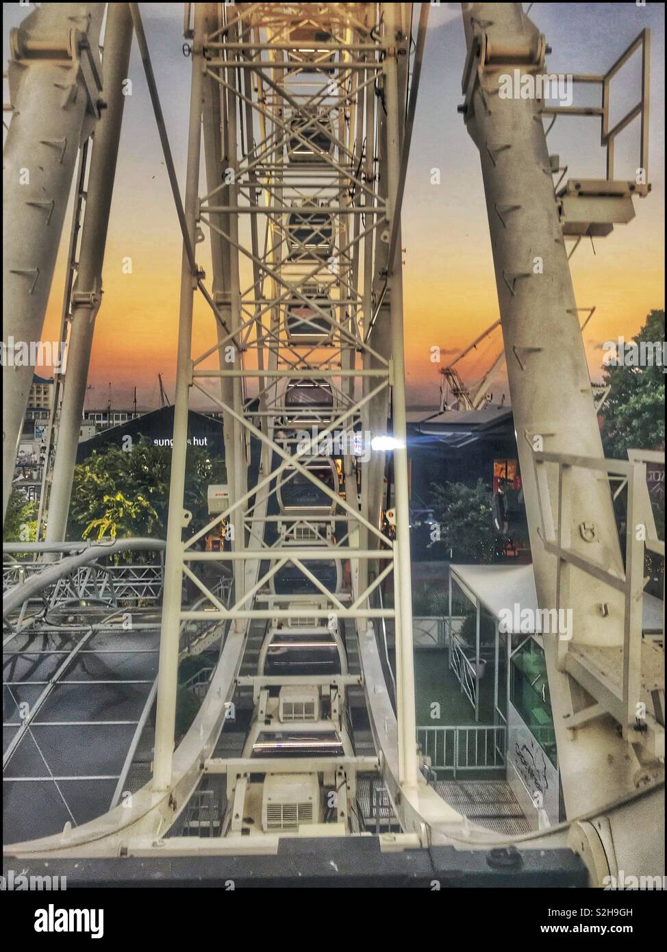 View of the V&A Waterfront from the Cape Wheel, Cape Town, South Africa ...