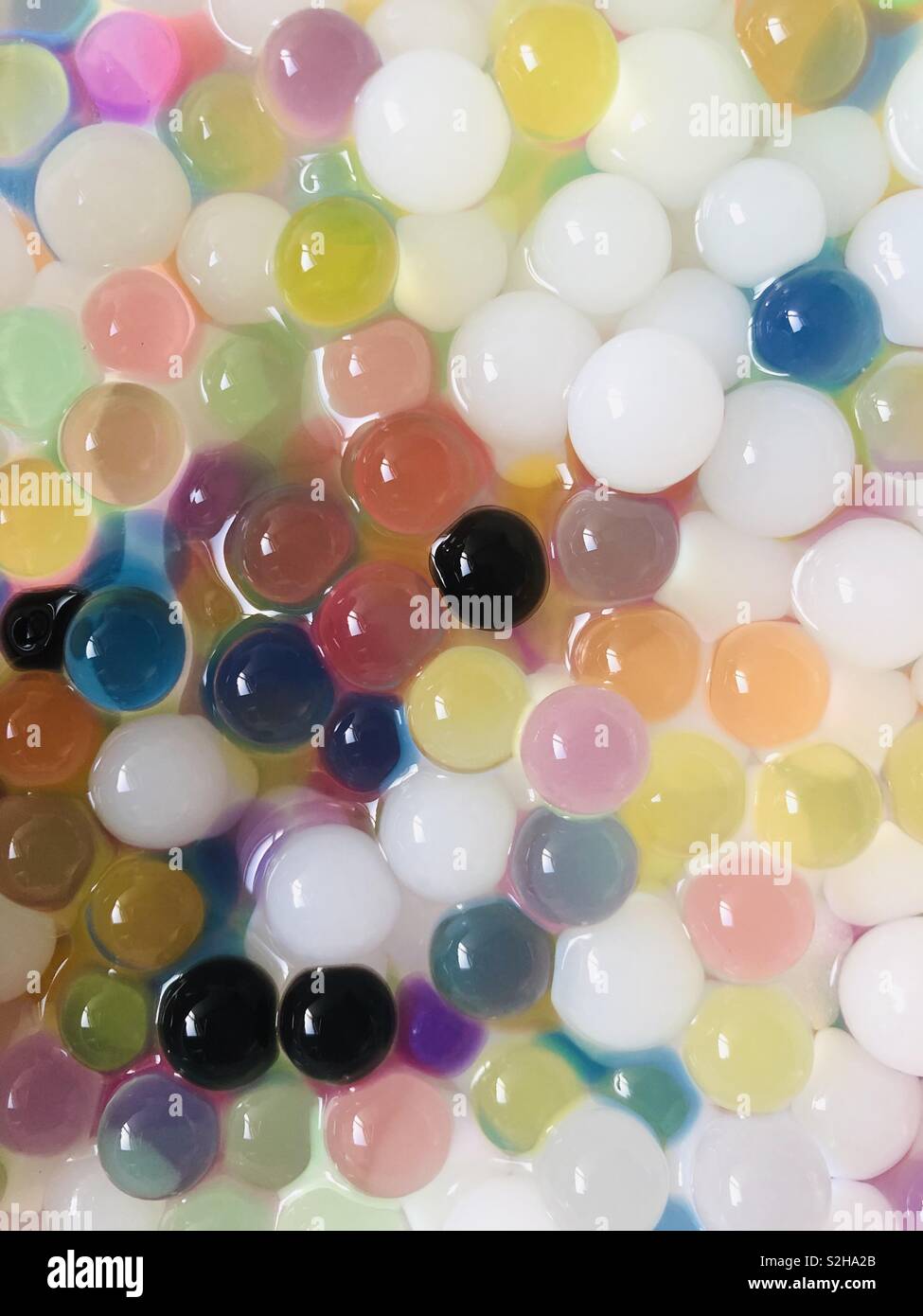 Multicoloured water bubbles Stock Photo - Alamy