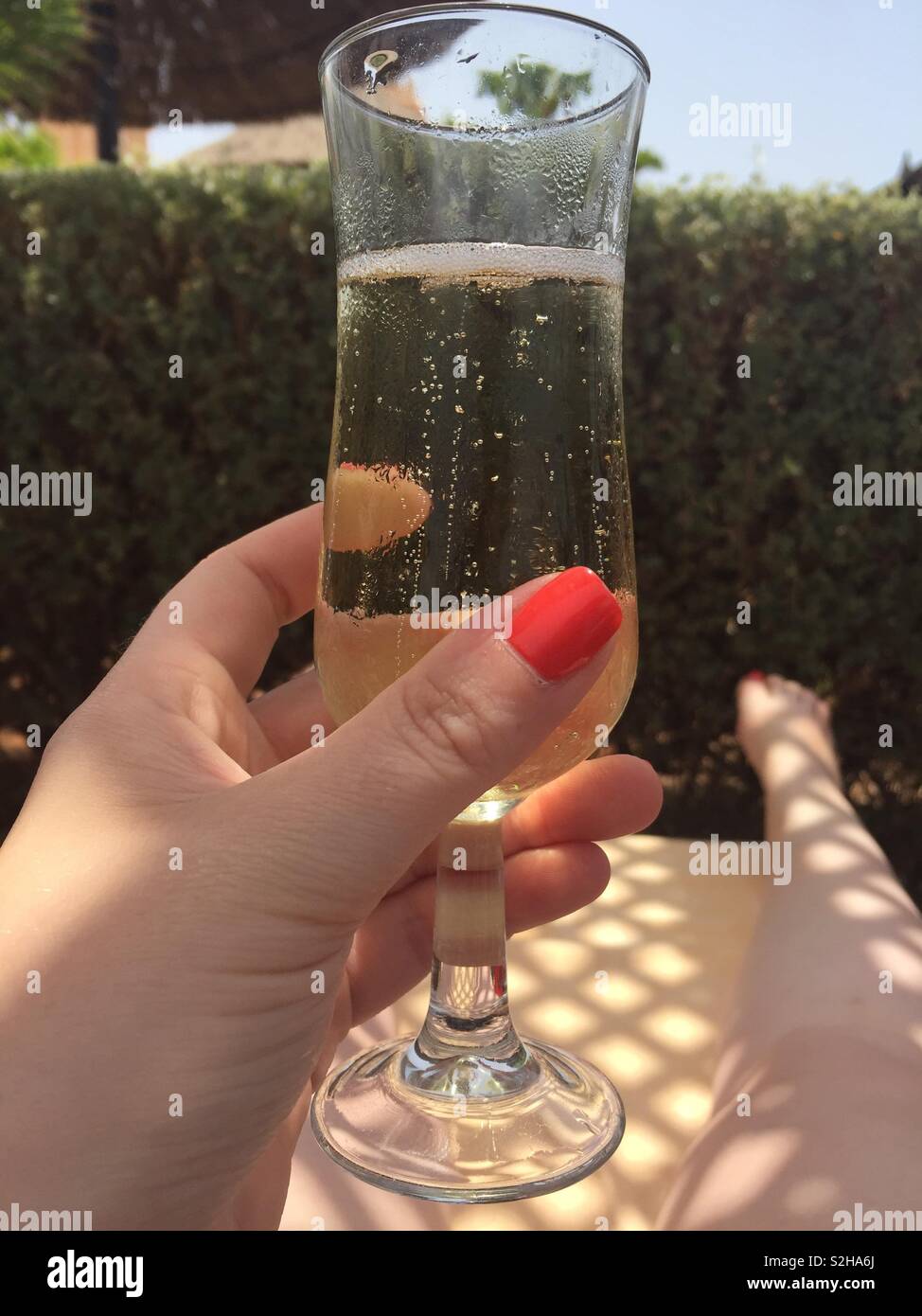 Cheers with champagne Stock Photo - Alamy