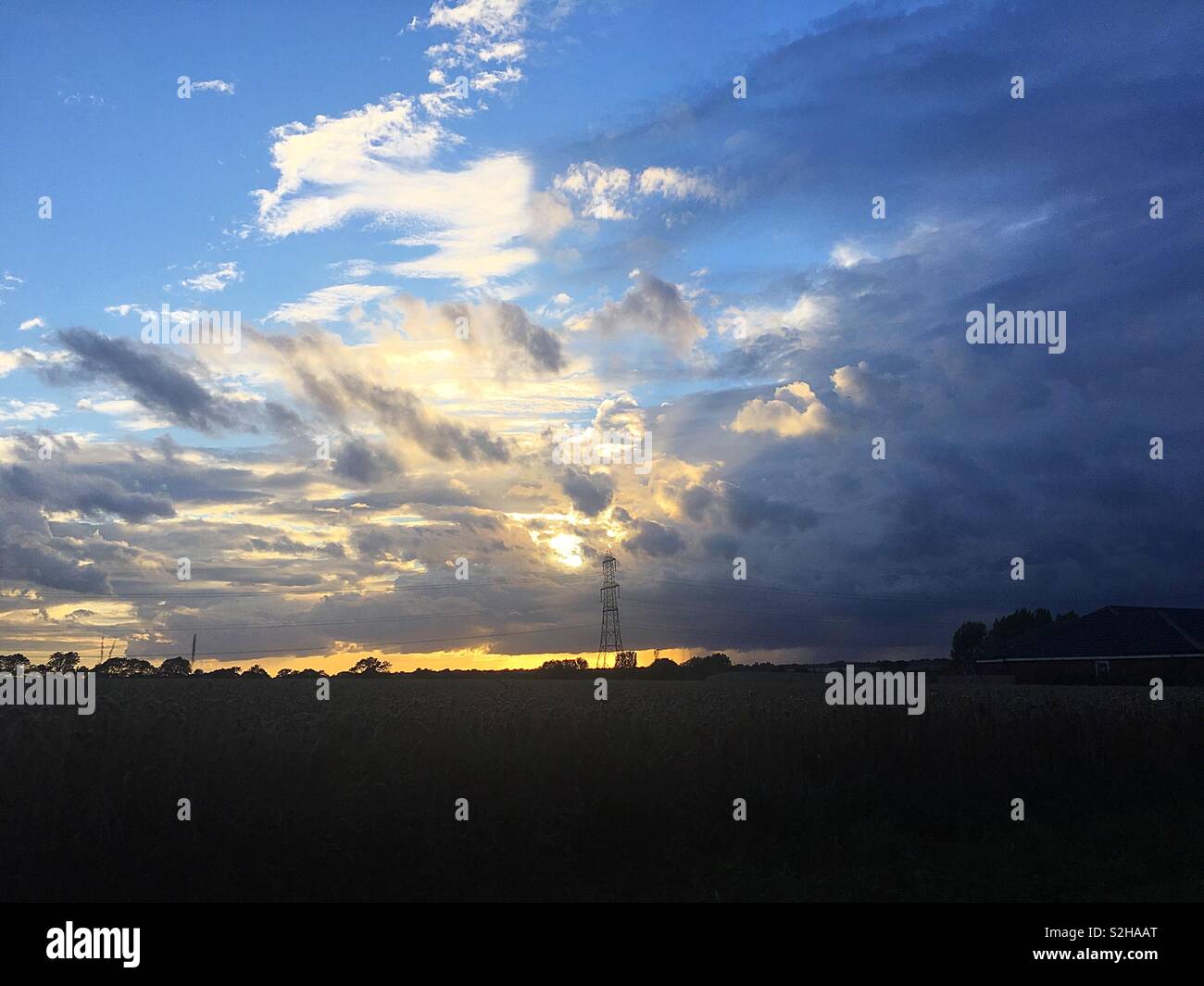Sunny and rainy in one photo Stock Photo - Alamy
