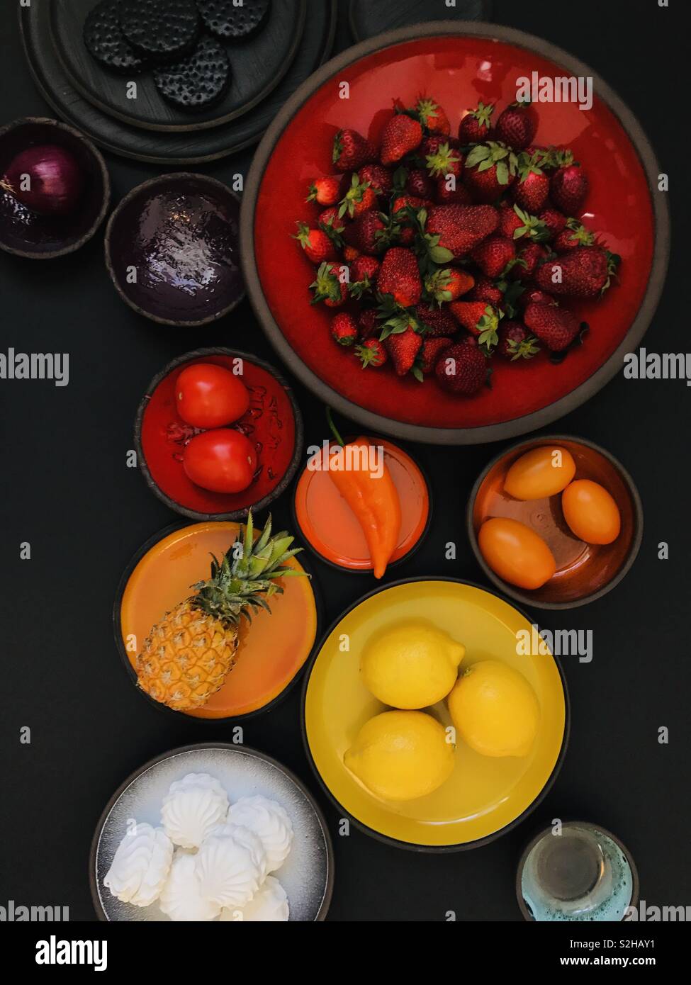 The layout of the food hi-res stock photography and images - Alamy
