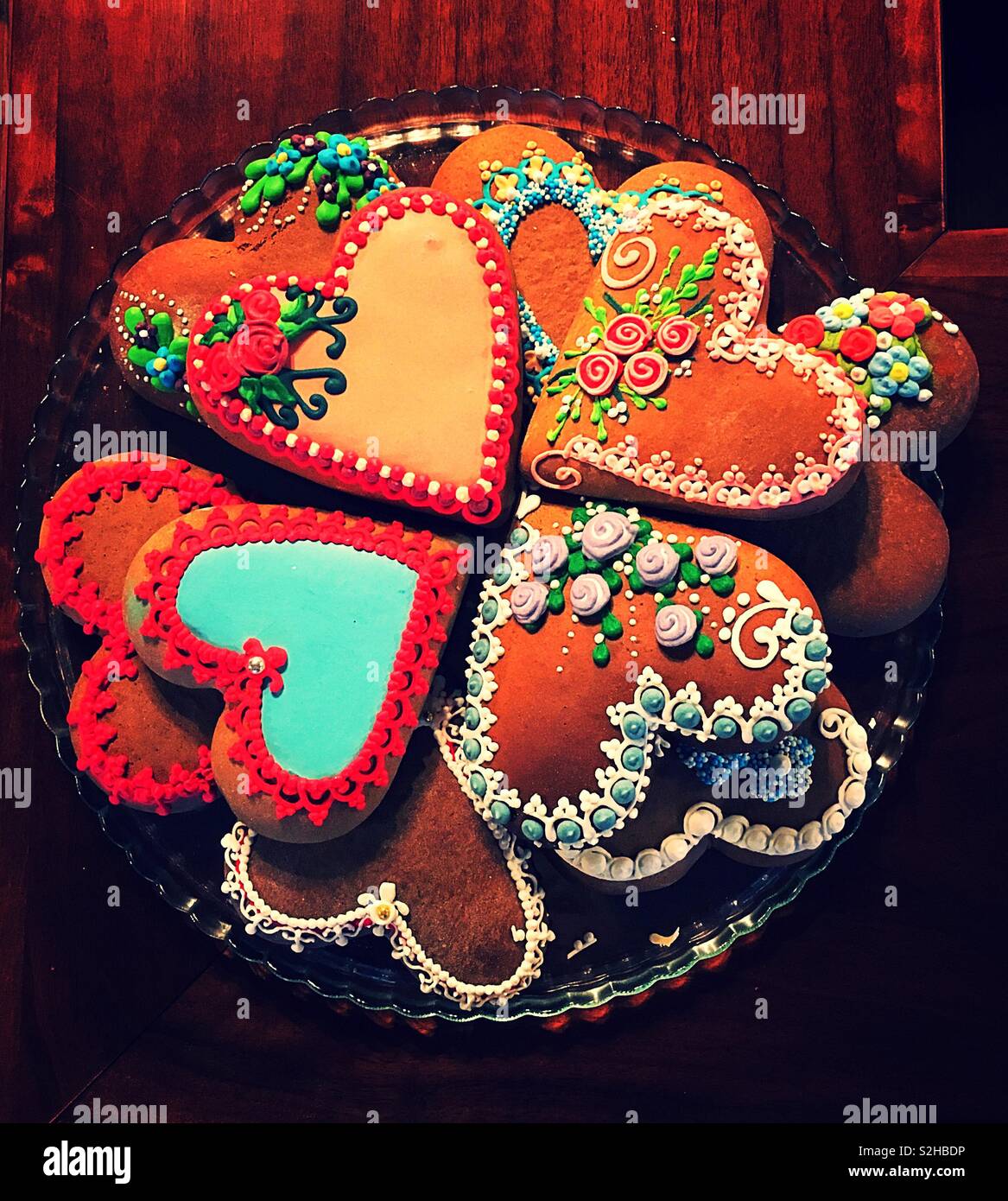 Valentine’s Day Ginger Bread Stock Photo - Alamy