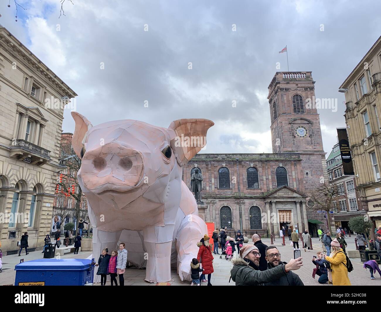 Square piggy hi-res stock photography and images - Alamy