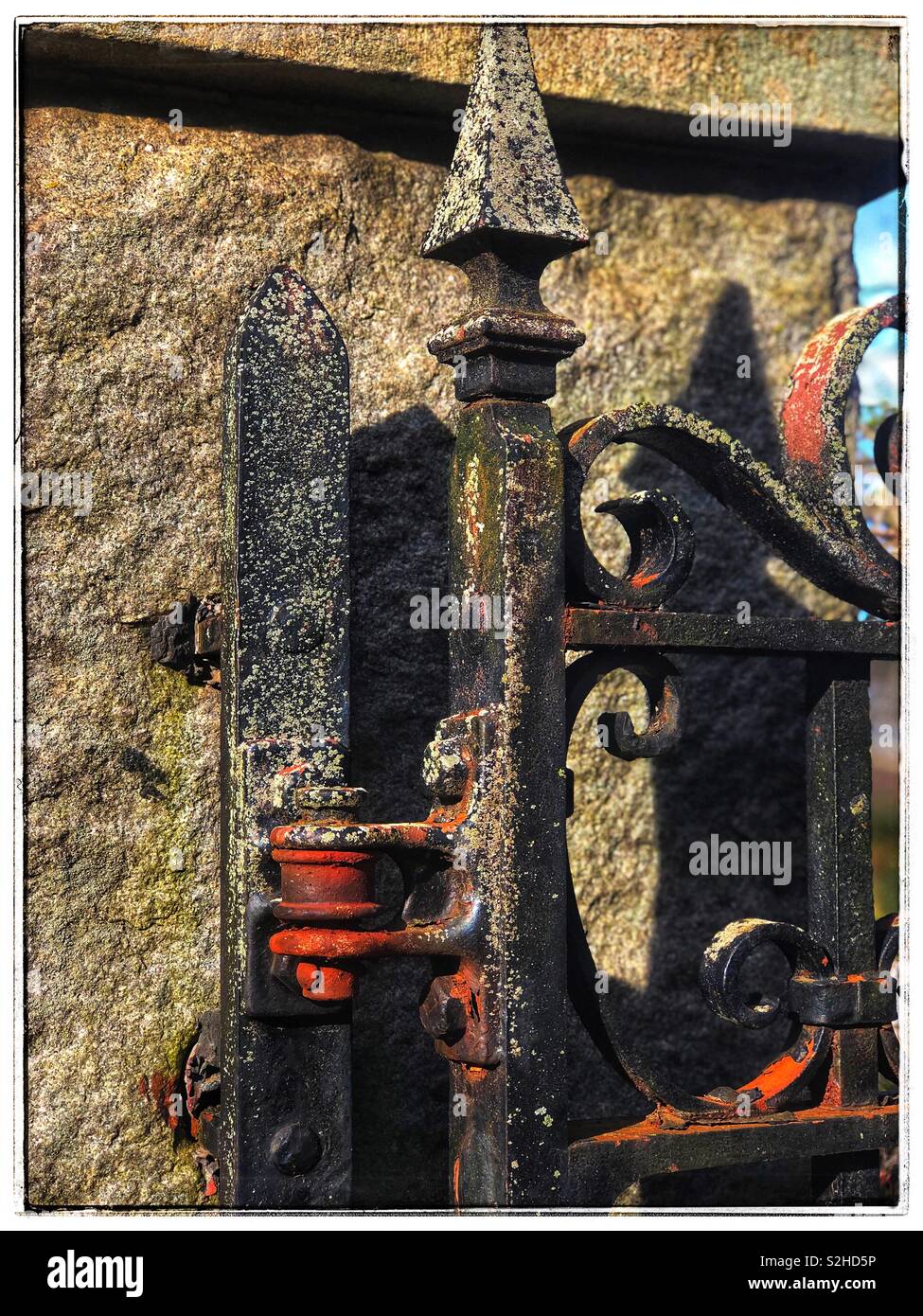 Wrought iron gate Stock Photo - Alamy