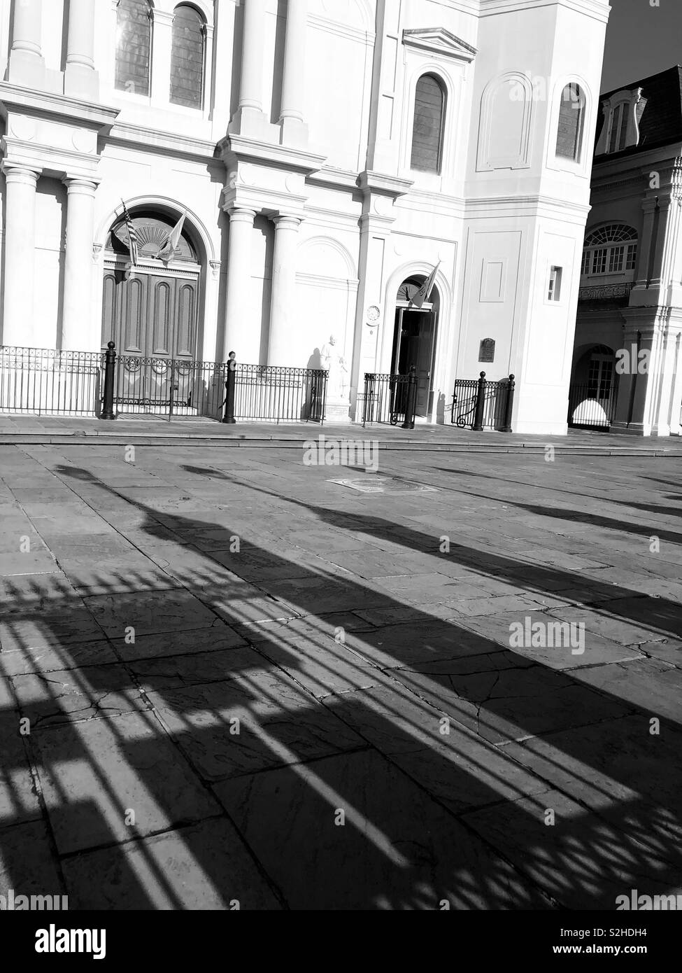Early Morning Shadows in New Orleans Stock Photo - Alamy