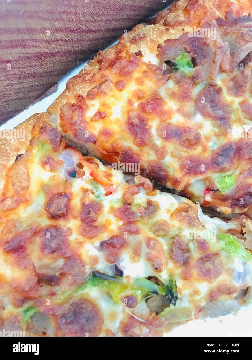 Meat feast pizza Stock Photo - Alamy