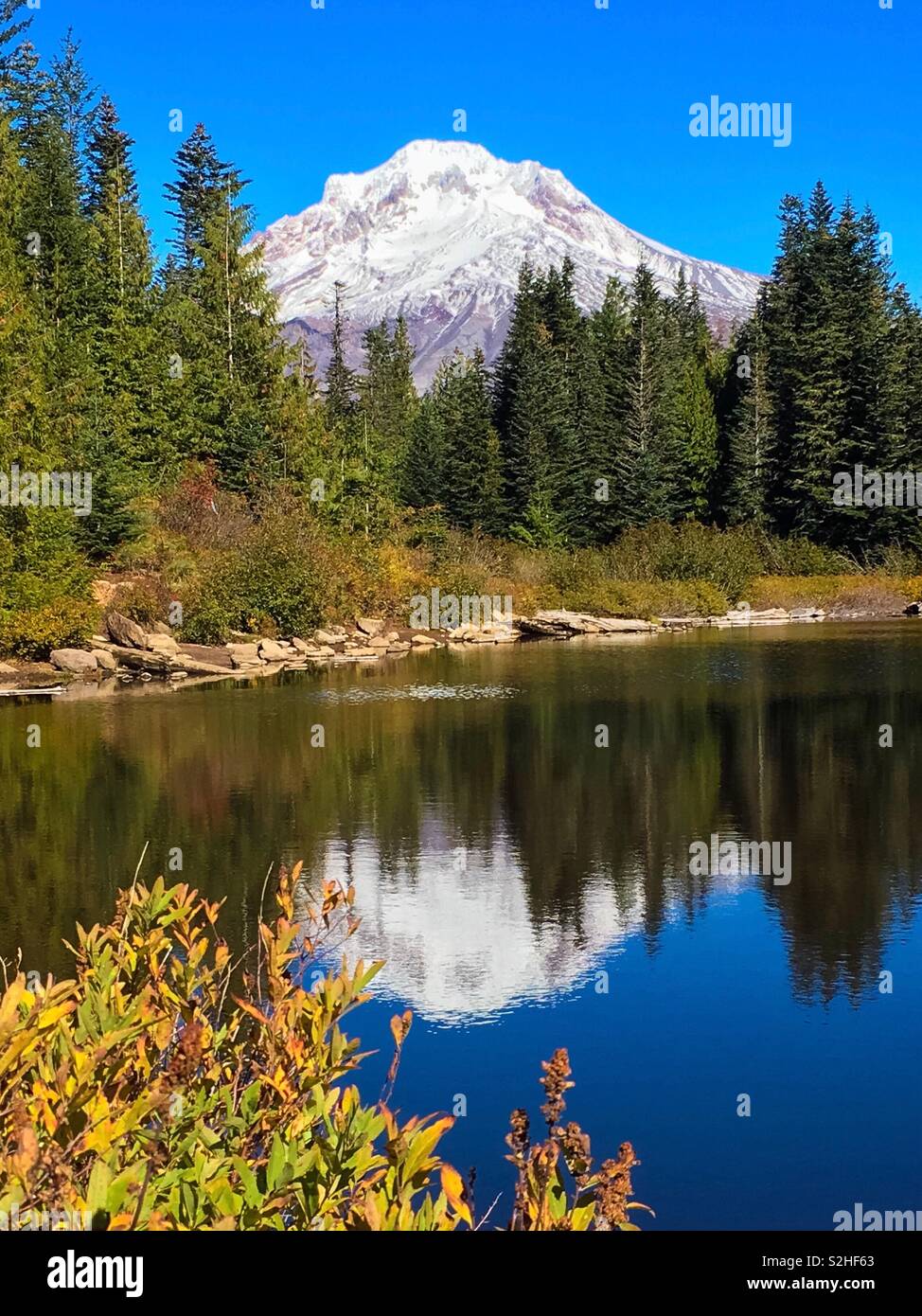 “Reflections on Mirror Lake” Mt Hood is reflected in the serene and ... “Reflections on Mirror Lake” Mt Hood is reflected in the serene and ...