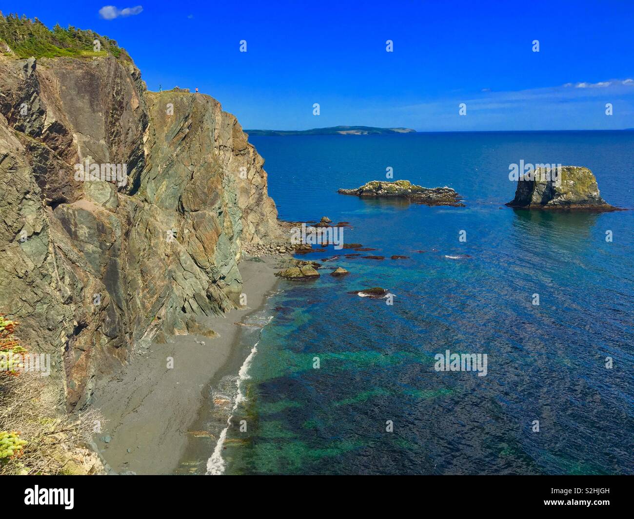 Skerwink trail in Newfoundland showing ocean views with cliffs and ...