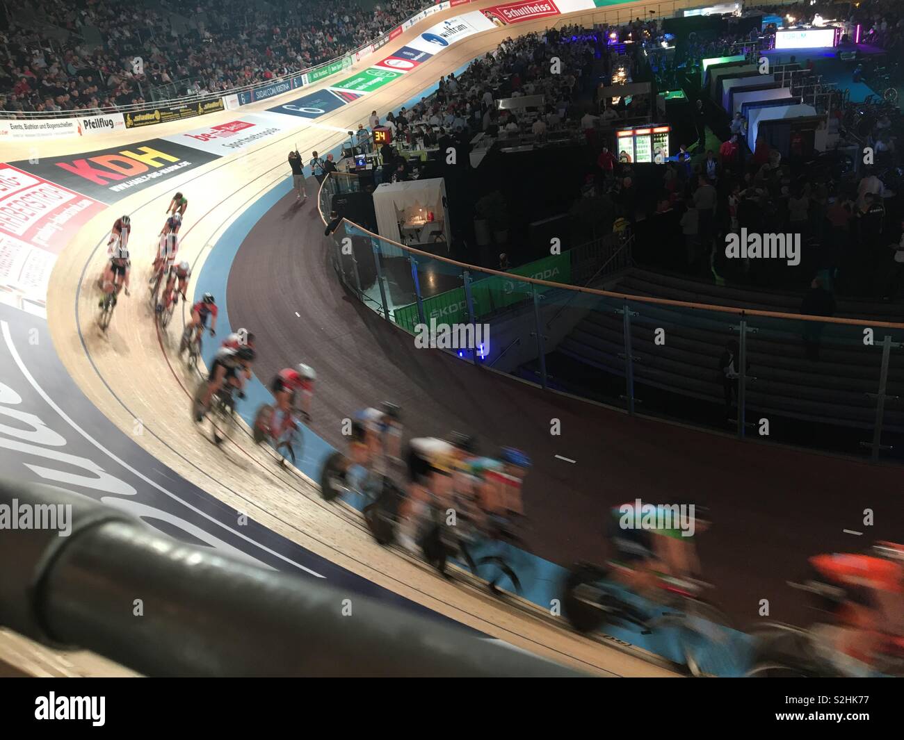 6 Days indoor track bike races in Berlin Stock Photo - Alamy
