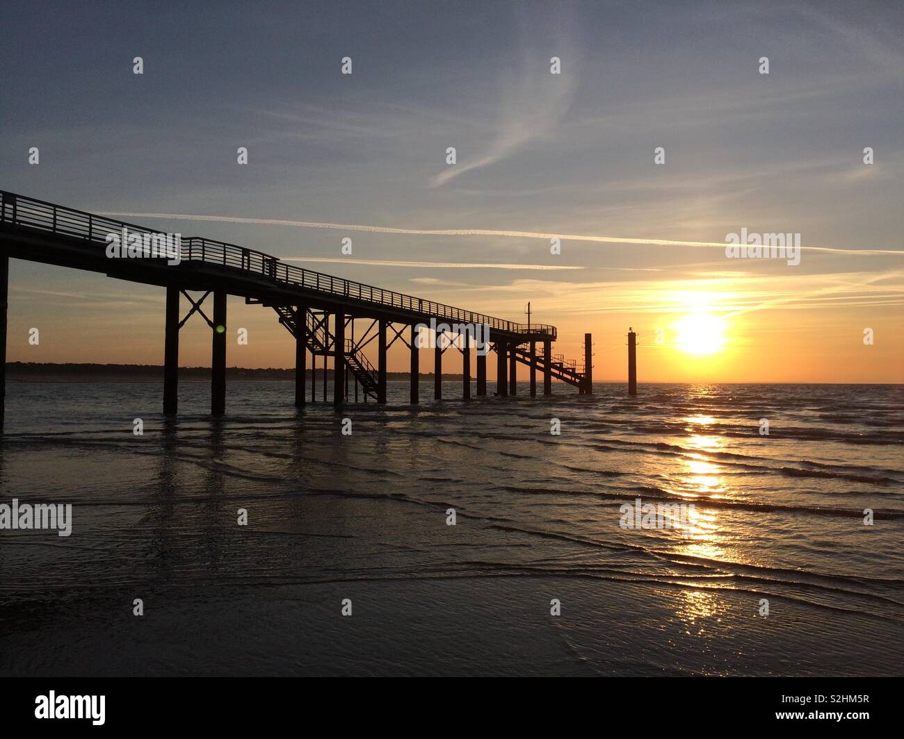 Sunrise at the Pier Stock Photo - Alamy