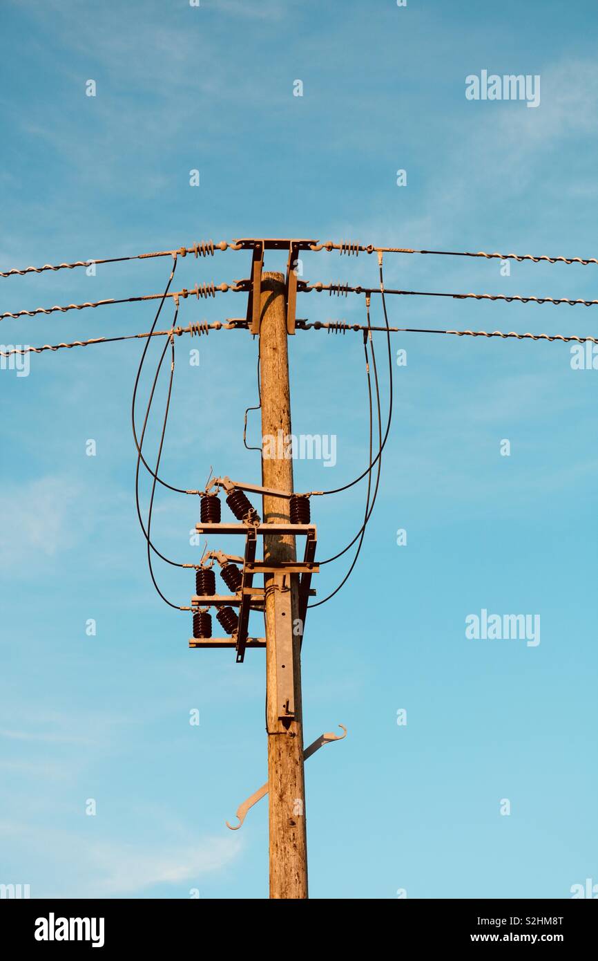 Wooden pylon hi-res stock photography and images - Alamy
