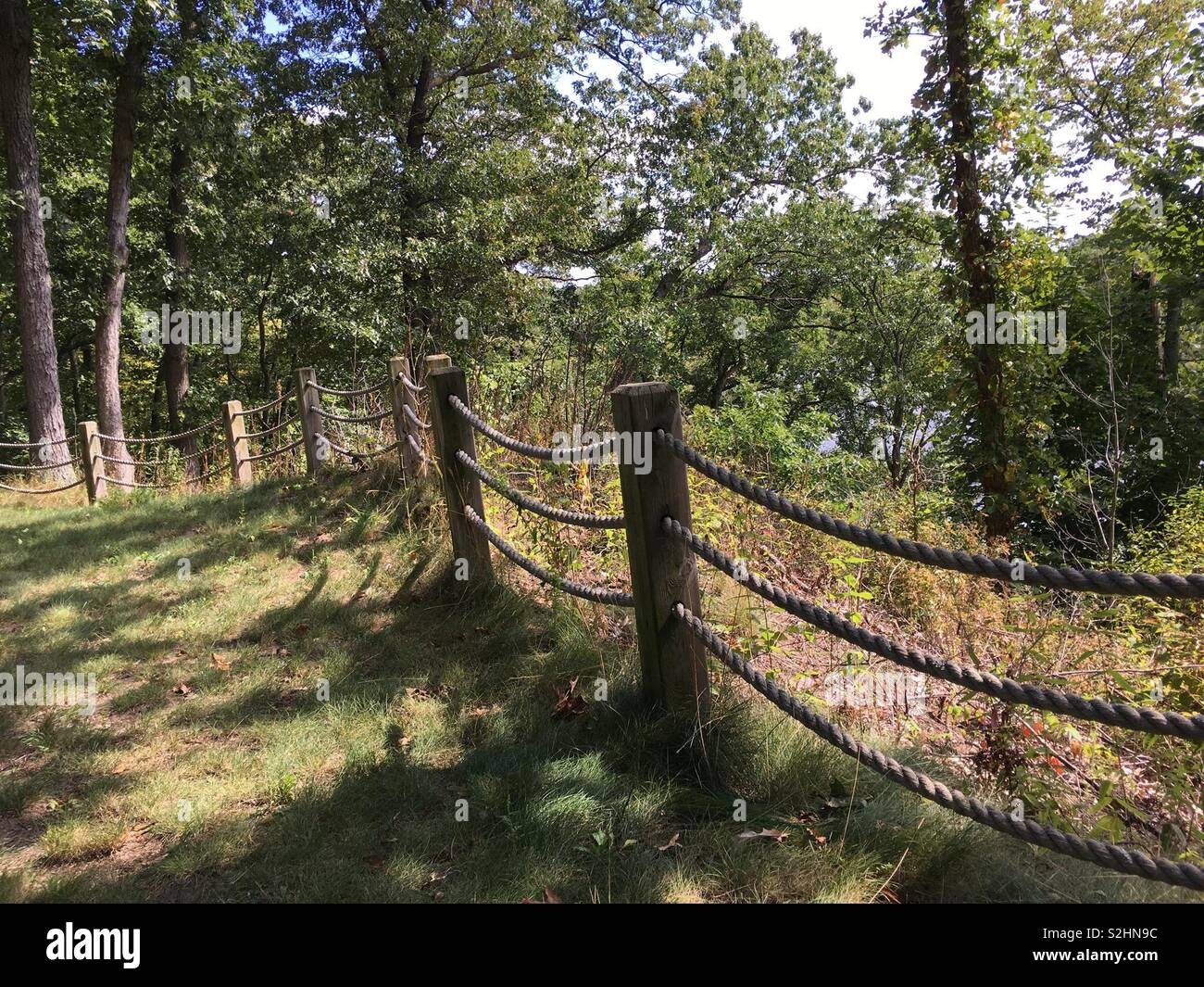 Rope fence hi-res stock photography and images - Alamy