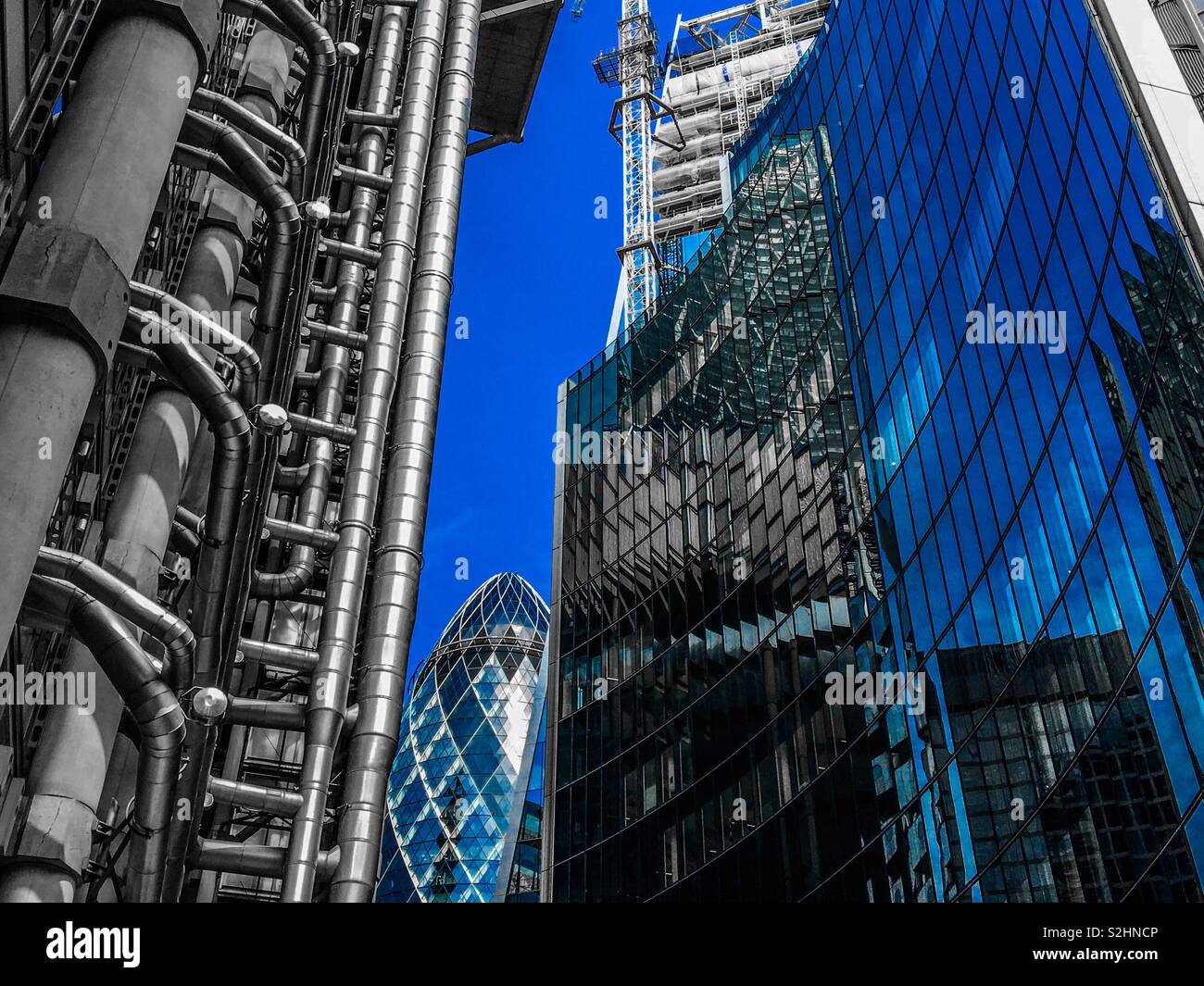 In detail view of City structure Stock Photo - Alamy