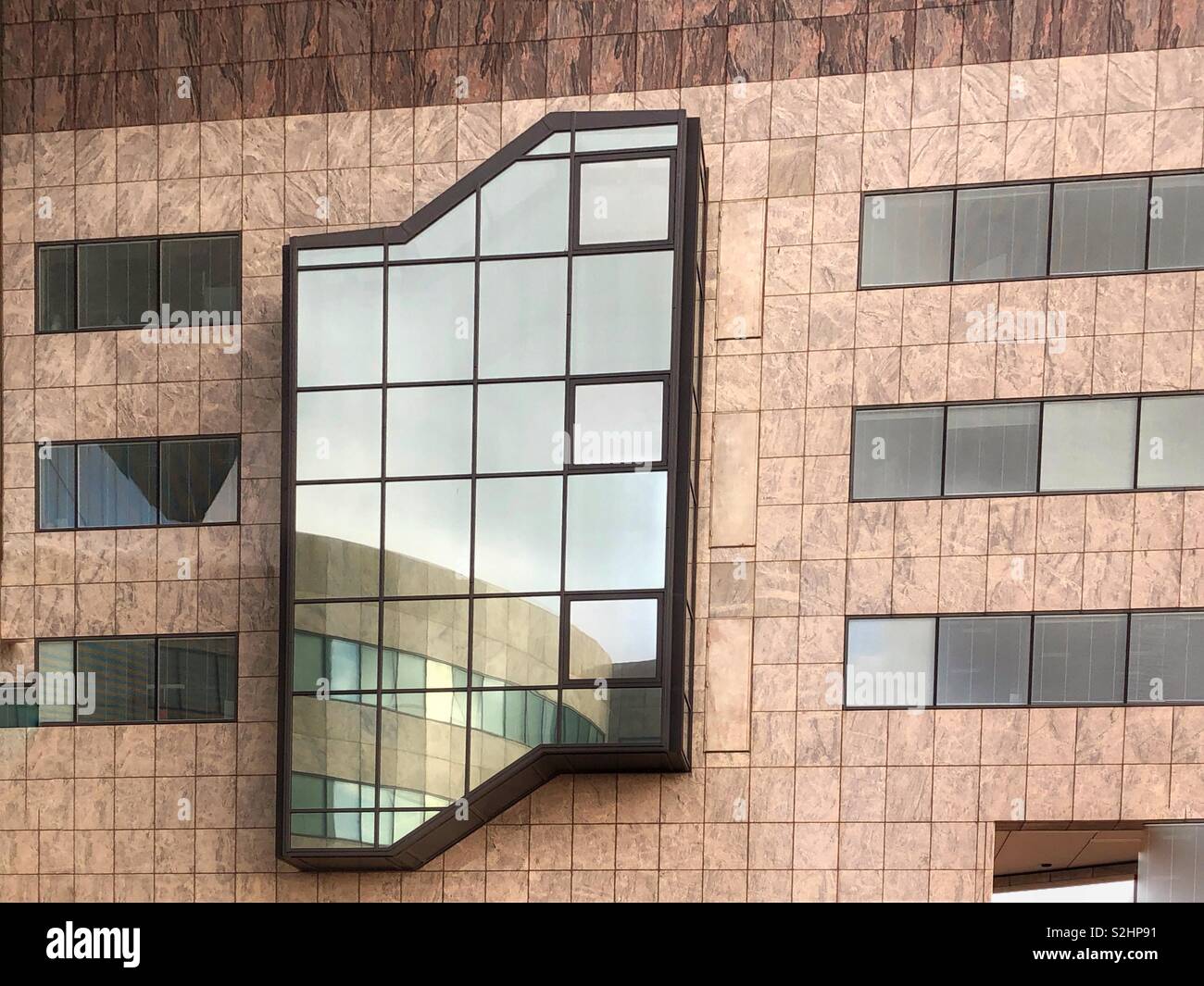 Atradius building detail, Cardiff Bay, South Wales Stock Photo - Alamy