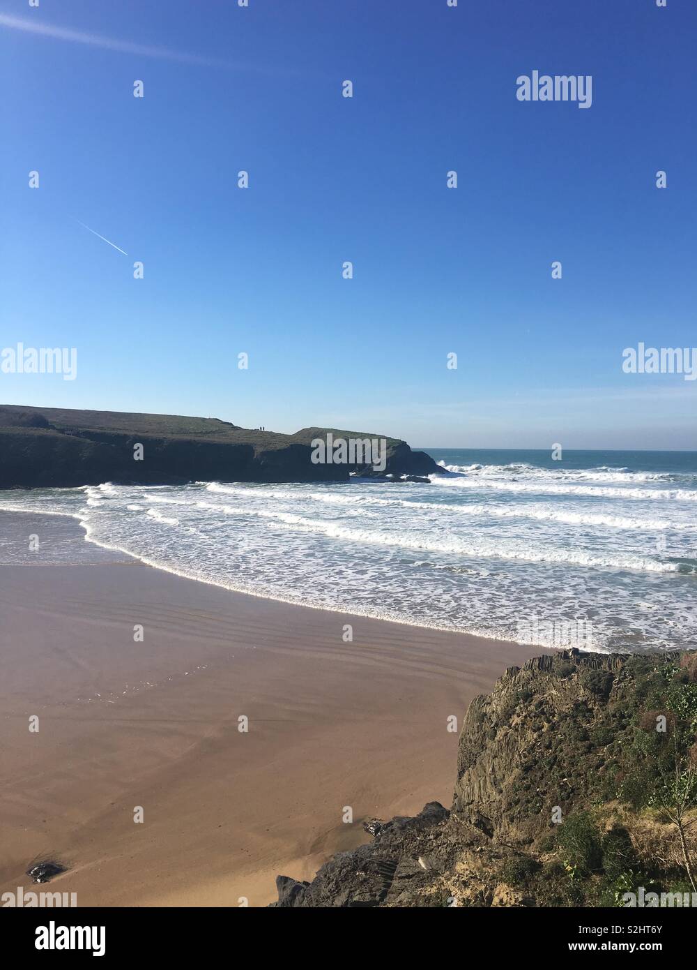 Treyarnon cornwall hi-res stock photography and images - Alamy