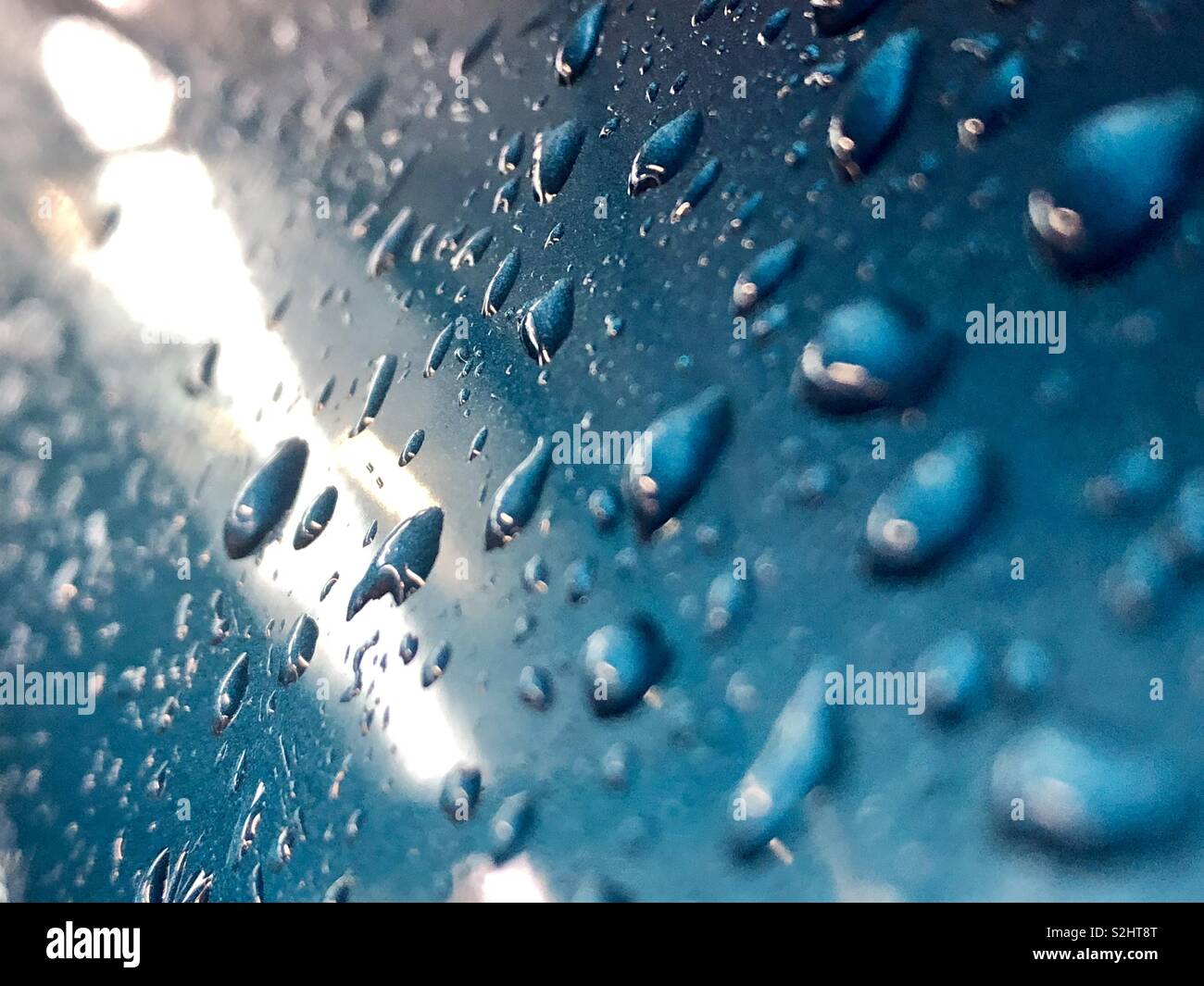 Blue metallic background hi-res stock photography and images - Alamy