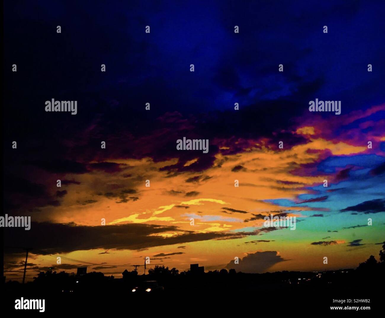 Fire in the sky hi-res stock photography and images - Alamy