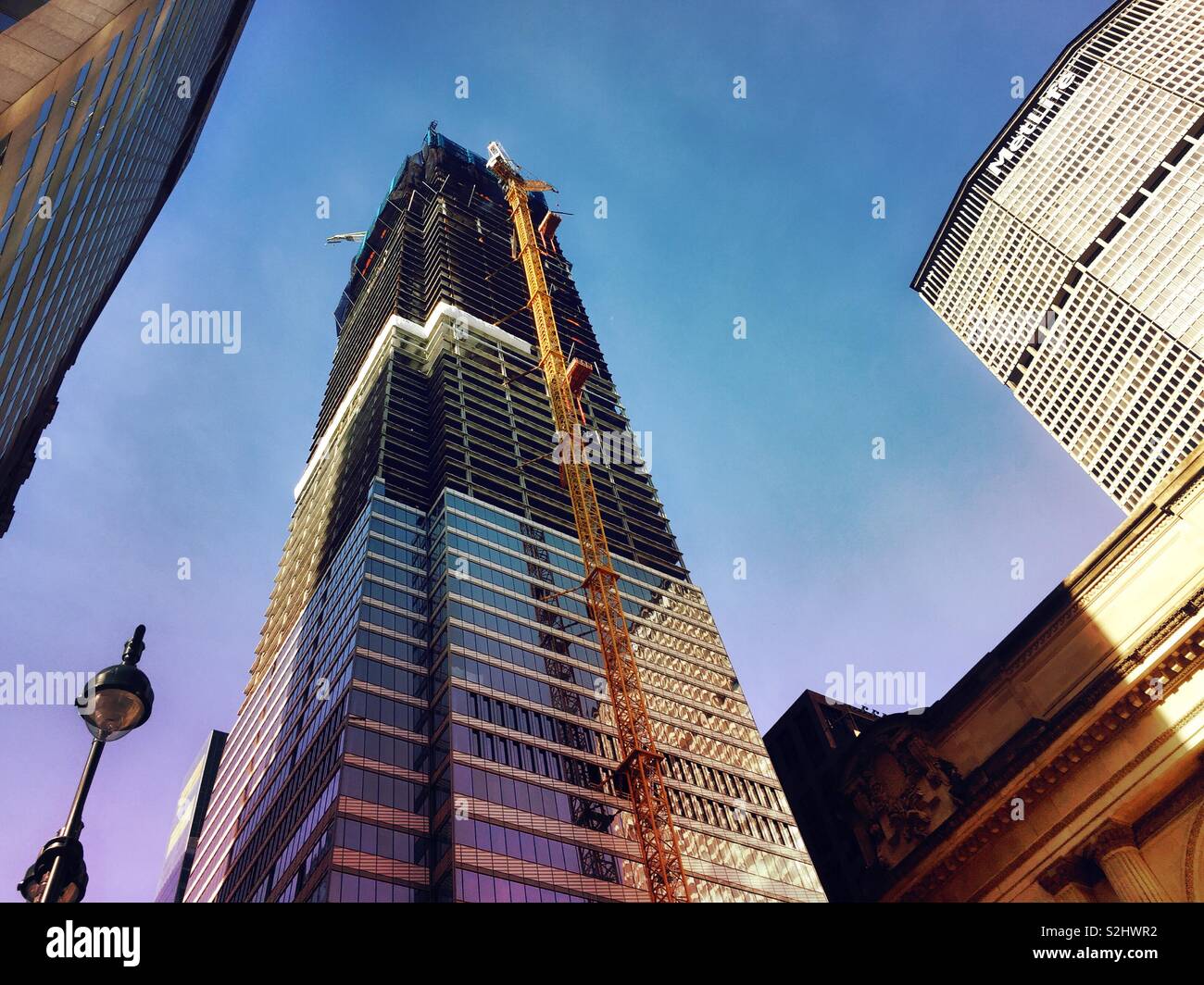 One Vanderbilt skyscraper under construction on 42nd St. in midtown ...