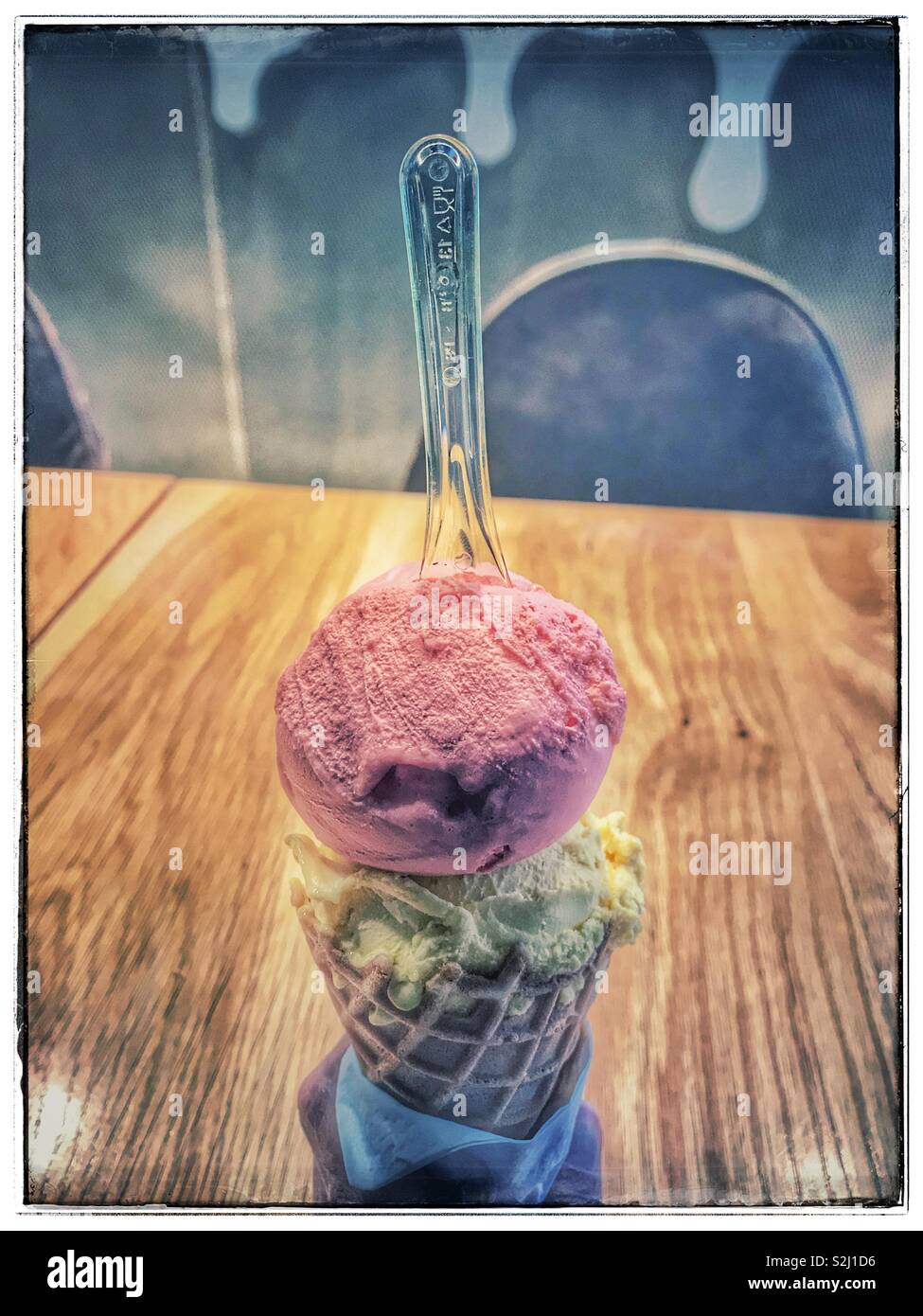 Ice cream cone, V&A Waterfront, Cape Town Stock Photo - Alamy