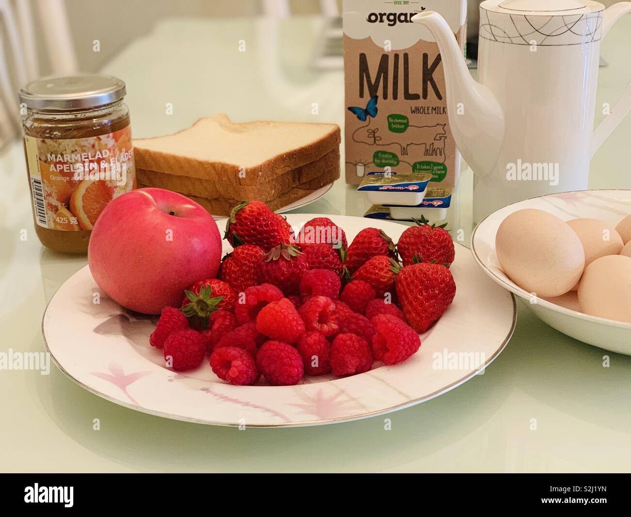 Eat your breakfast like a king but in a healthy way! Stock Photo - Alamy