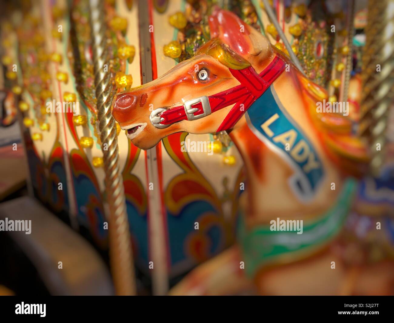Fairground ride horse hi-res stock photography and images - Alamy