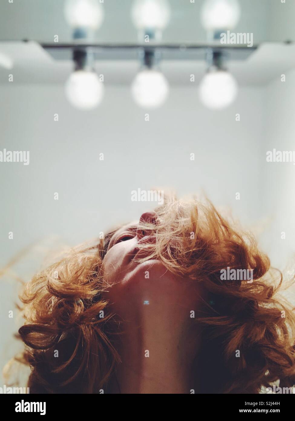 Selfie from below perspective Stock Photo - Alamy