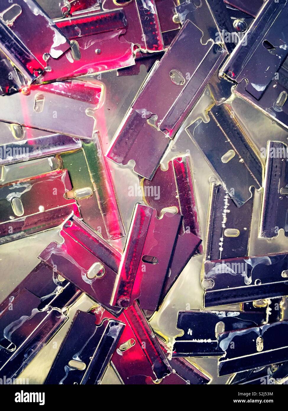 Razor Blade And Blood High Resolution Stock Photography and Images - Alamy