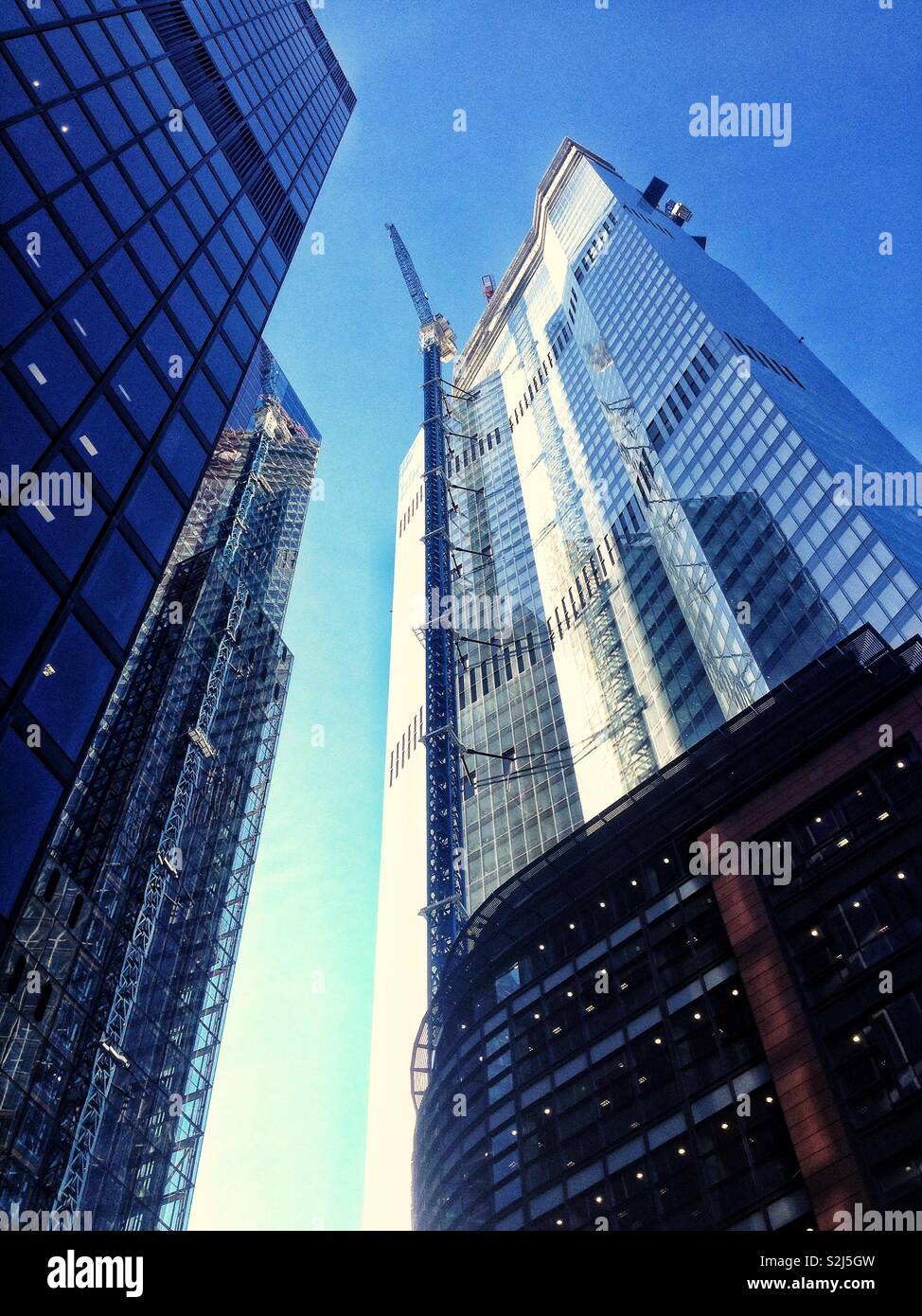 High-rise office blocks in the City of London England, UK Stock Photo ...