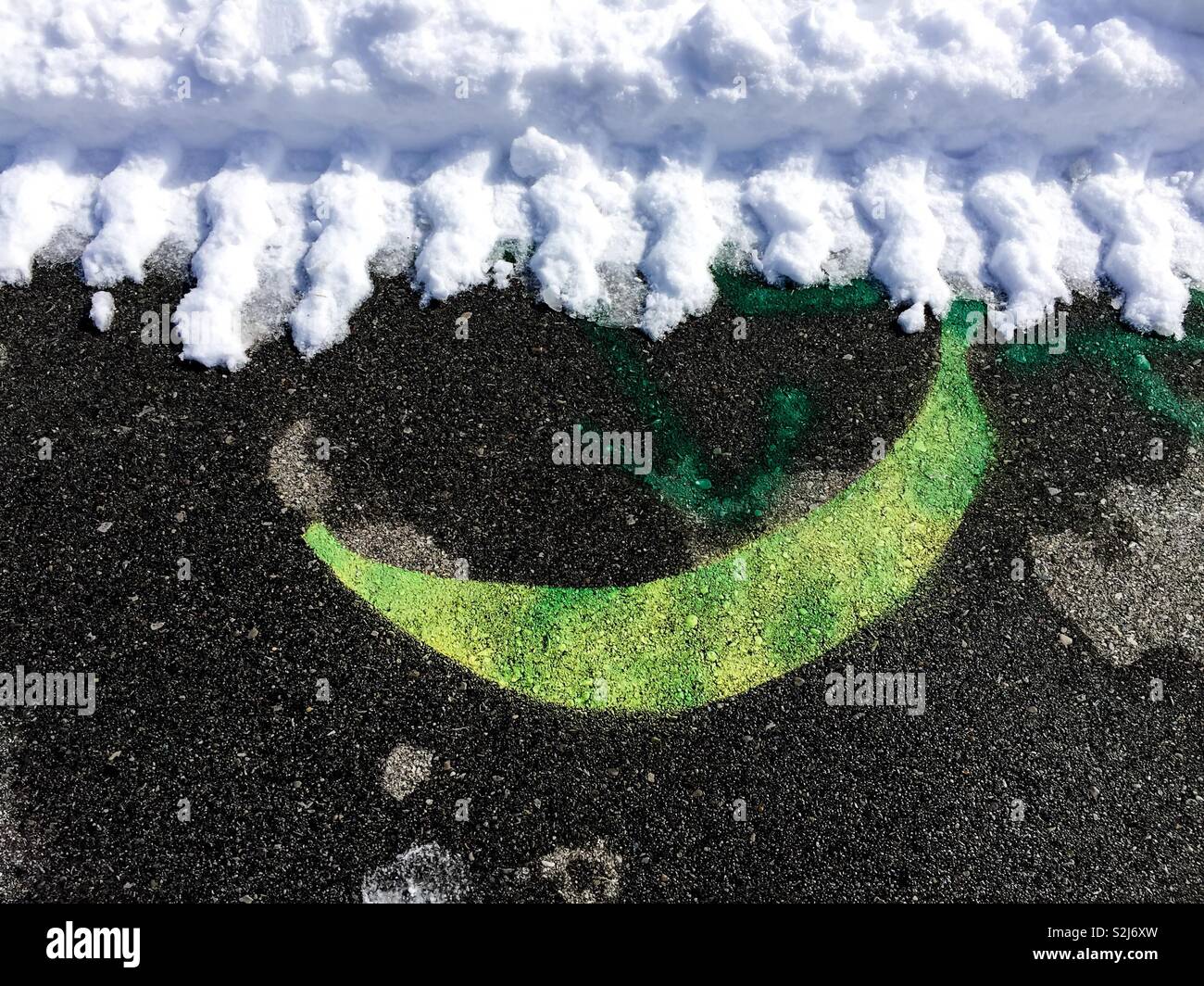 Fresh snow green banana Stock Photo - Alamy