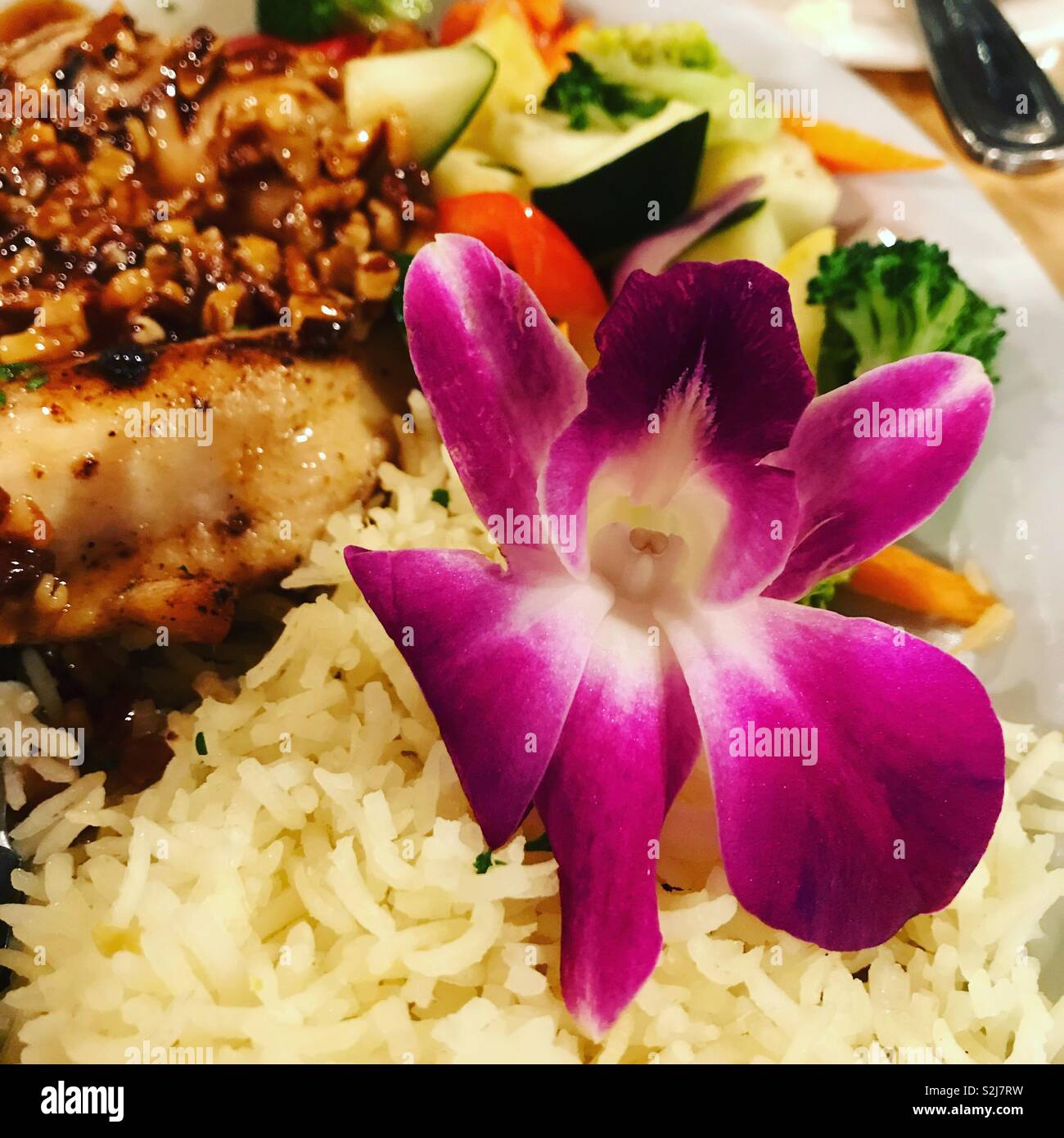 Plated chicken dinner hi-res stock photography and images - Alamy