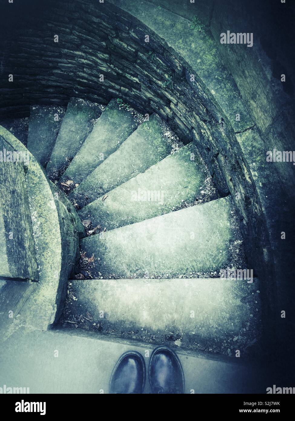 Looking down from top of stairs hi-res stock photography and images - Alamy