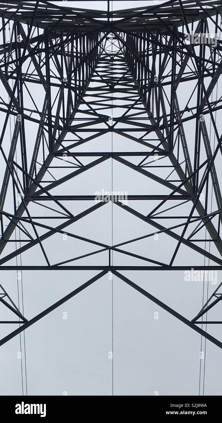 Underneath a pylon hi-res stock photography and images - Alamy