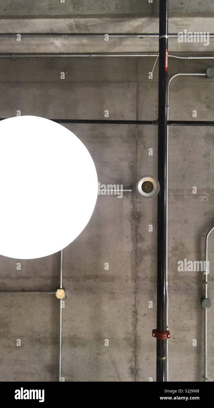 Modern industrial ceiling Stock Photo - Alamy