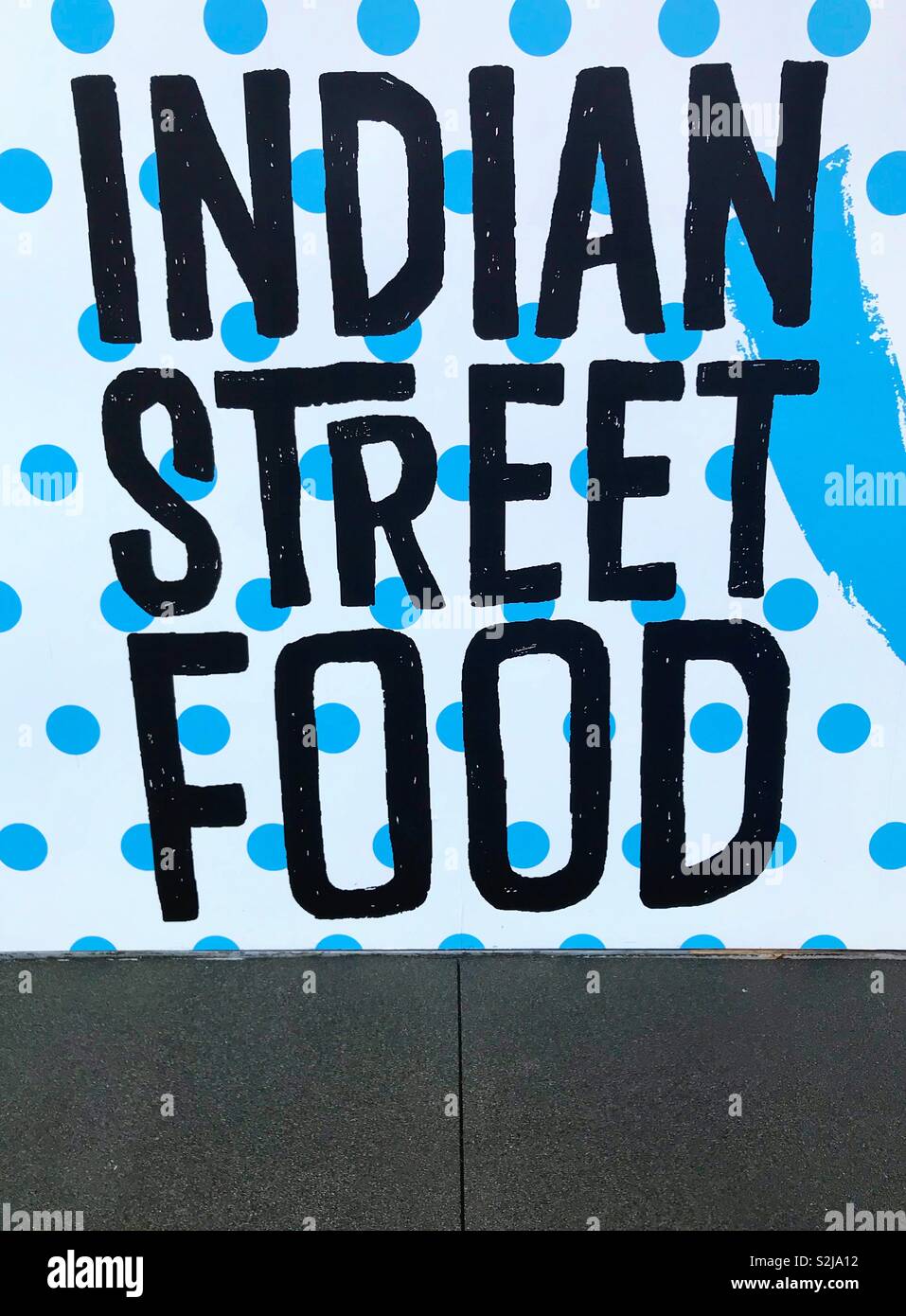 Indian street food sign Stock Photo - Alamy