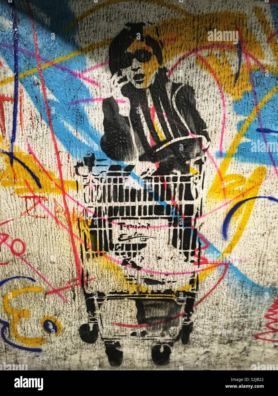 Stencil street art hi-res stock photography and images - Alamy