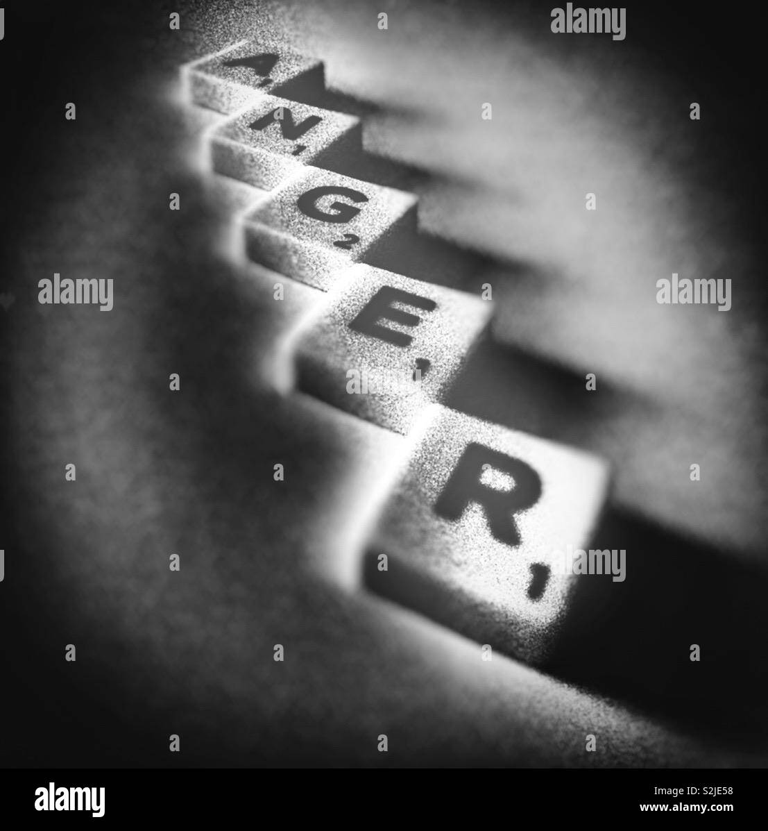 Angry letter Black and White Stock Photos & Images - Alamy