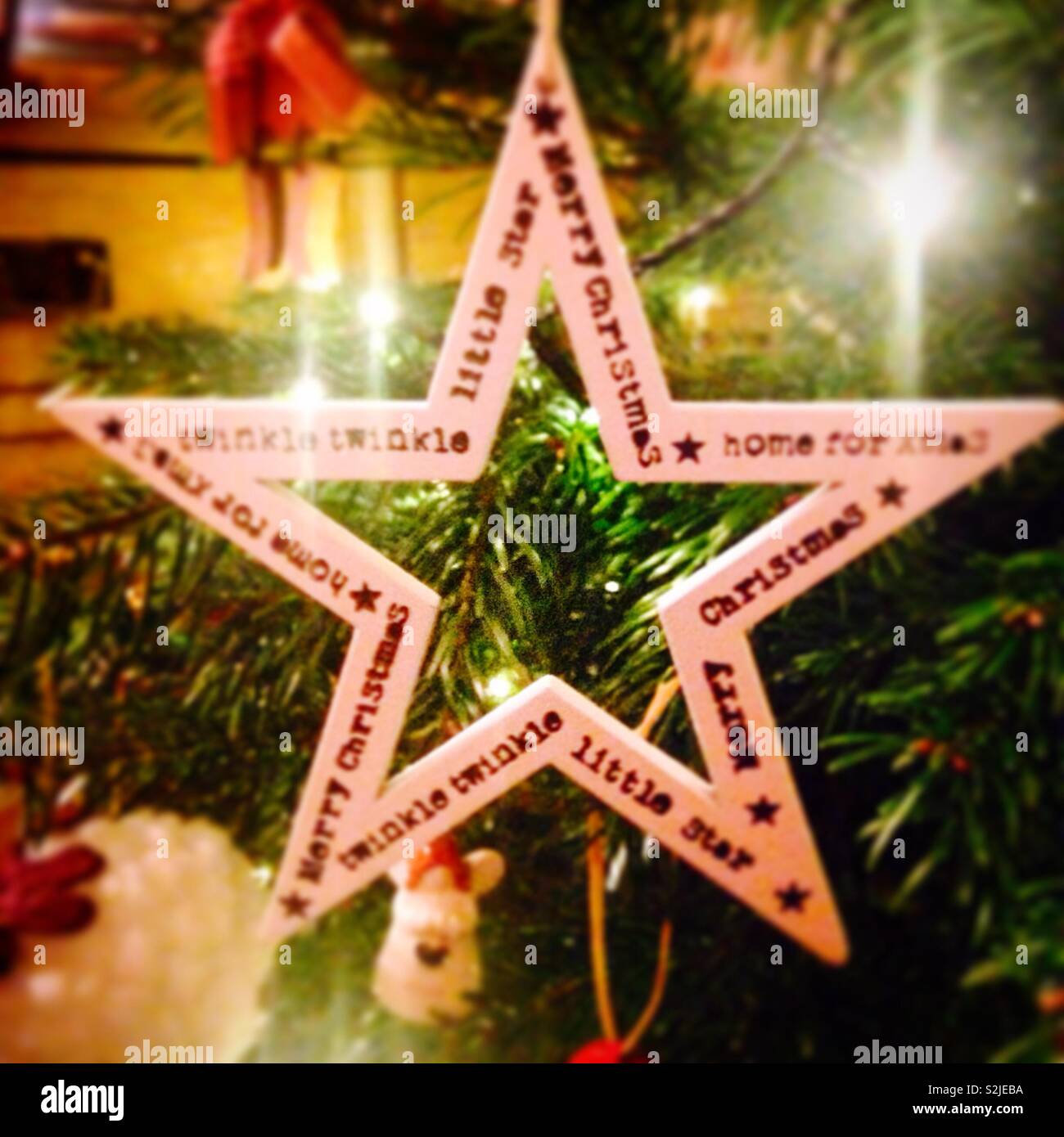 Christmas tree decoration Stock Photo - Alamy