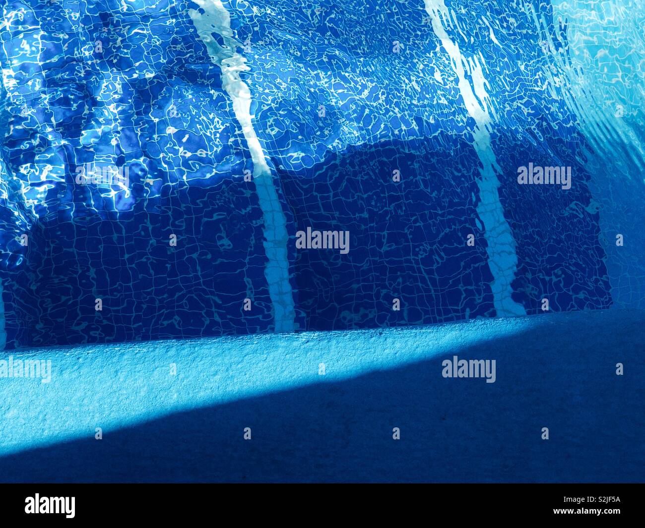 abstract blue pool Stock Photo - Alamy