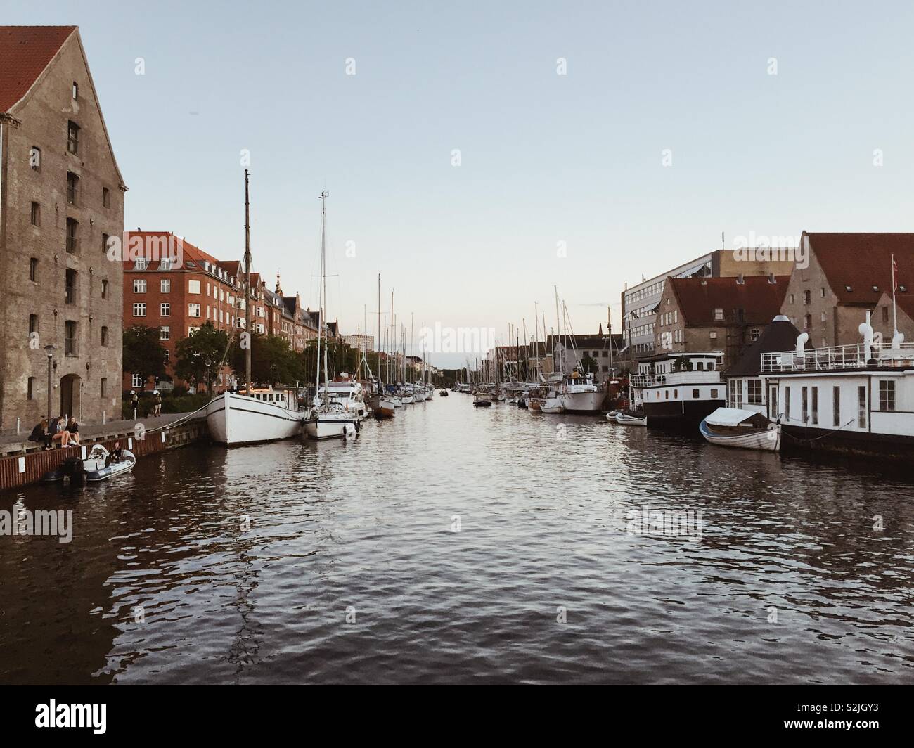 Dock in Copenhagen, Denmark Stock Photo - Alamy