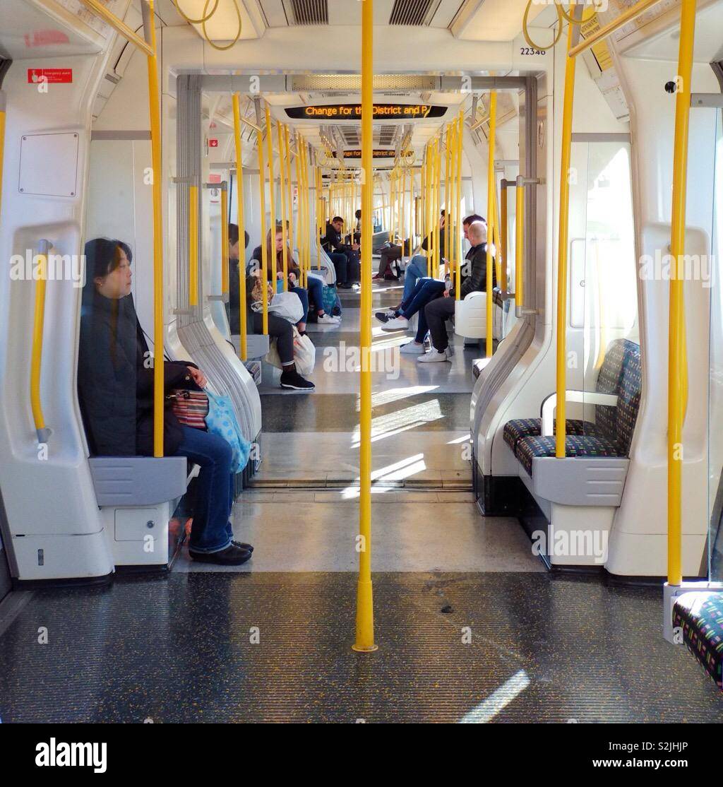 Dlr train interior hi-res stock photography and images - Alamy