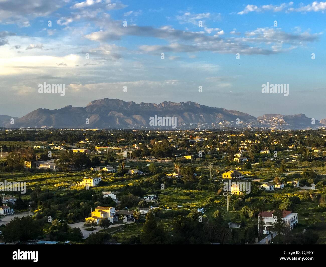 Evening sunshine in Spain Stock Photo - Alamy