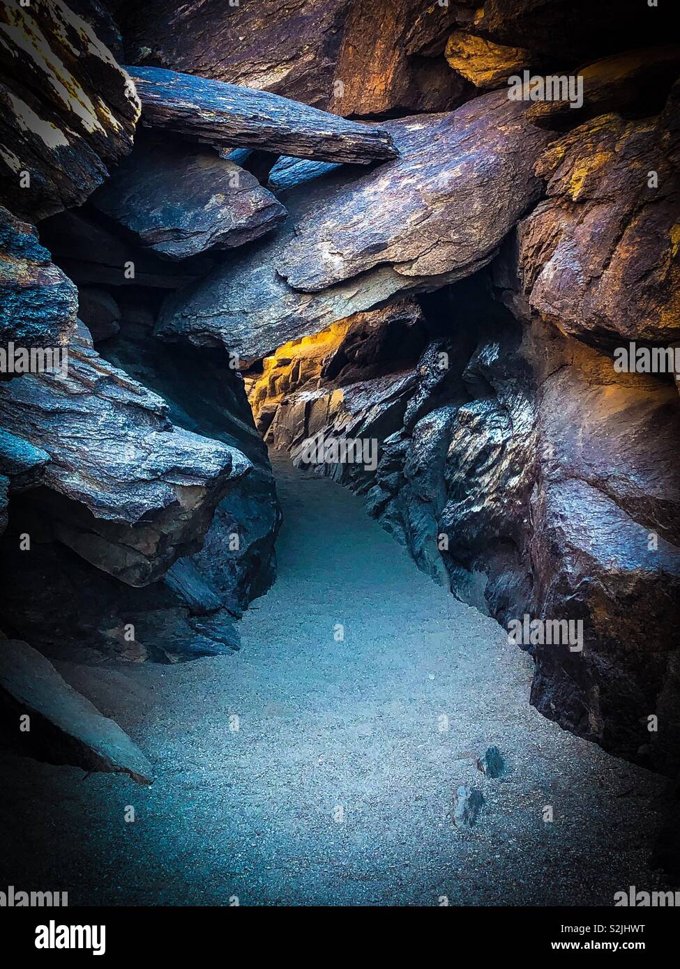 Rock cave in the southwest Stock Photo - Alamy