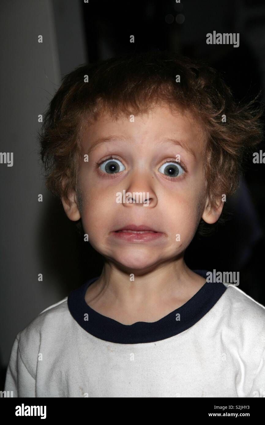 Boy making scary face hi-res stock photography and images - Alamy