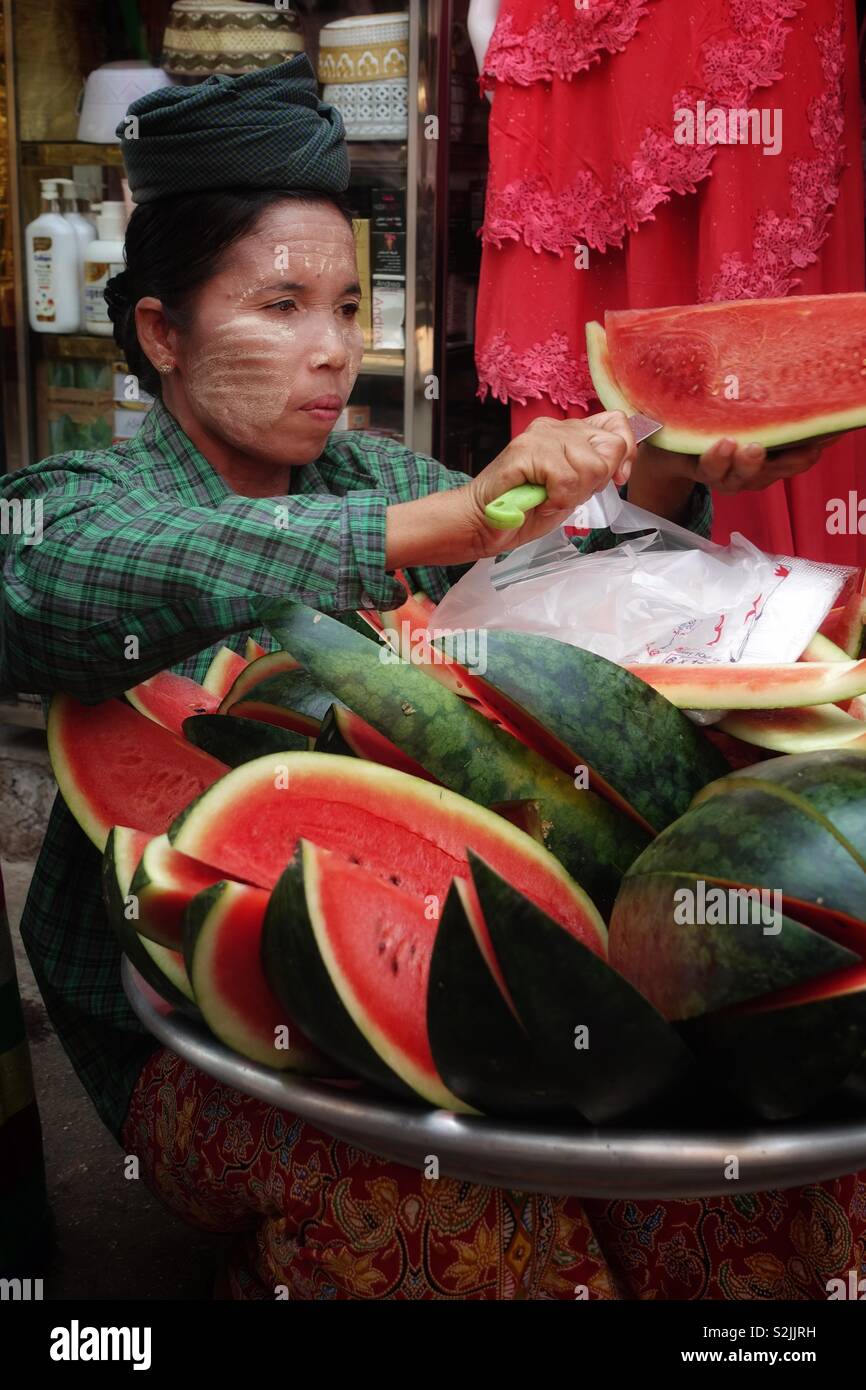 Watermelon vendor hi-res stock photography and images - Alamy