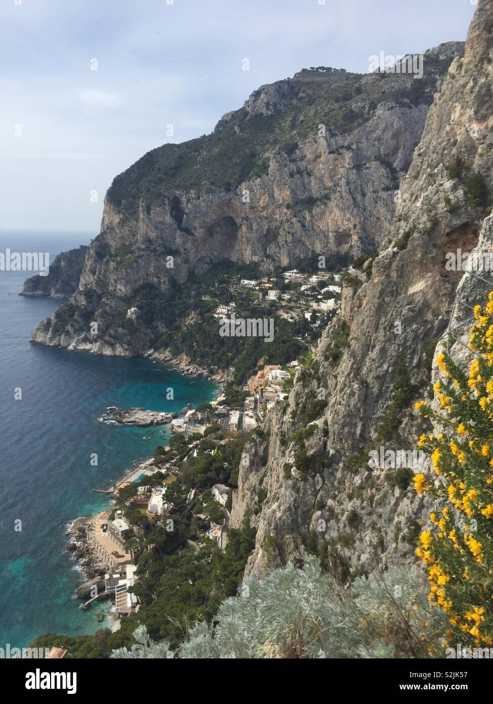 Coastal view on Capri Stock Photo - Alamy