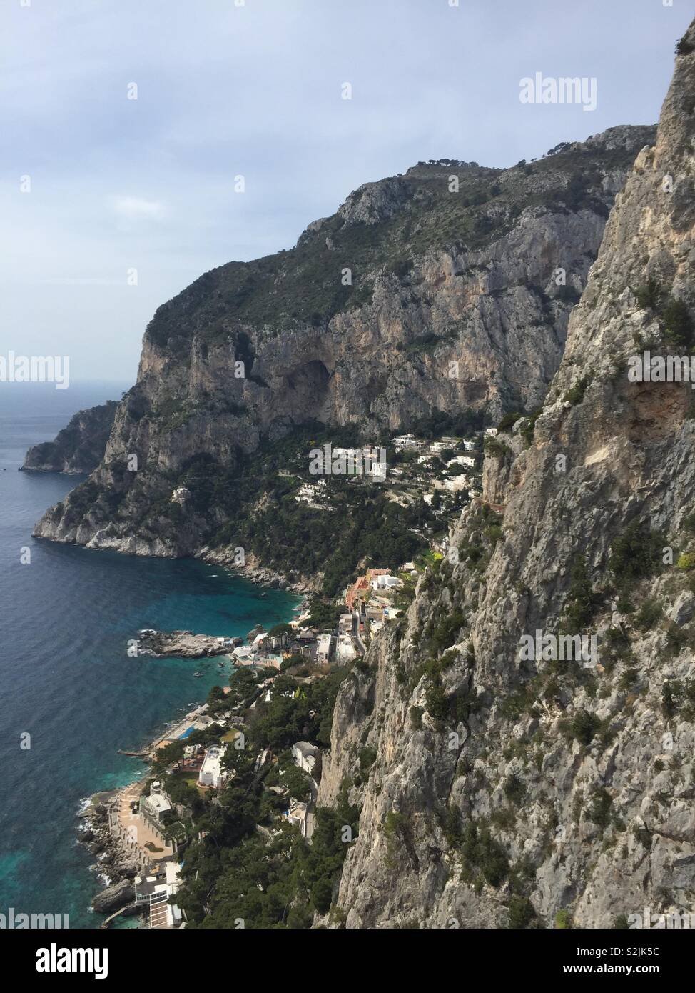Coastal view on Capri Stock Photo - Alamy