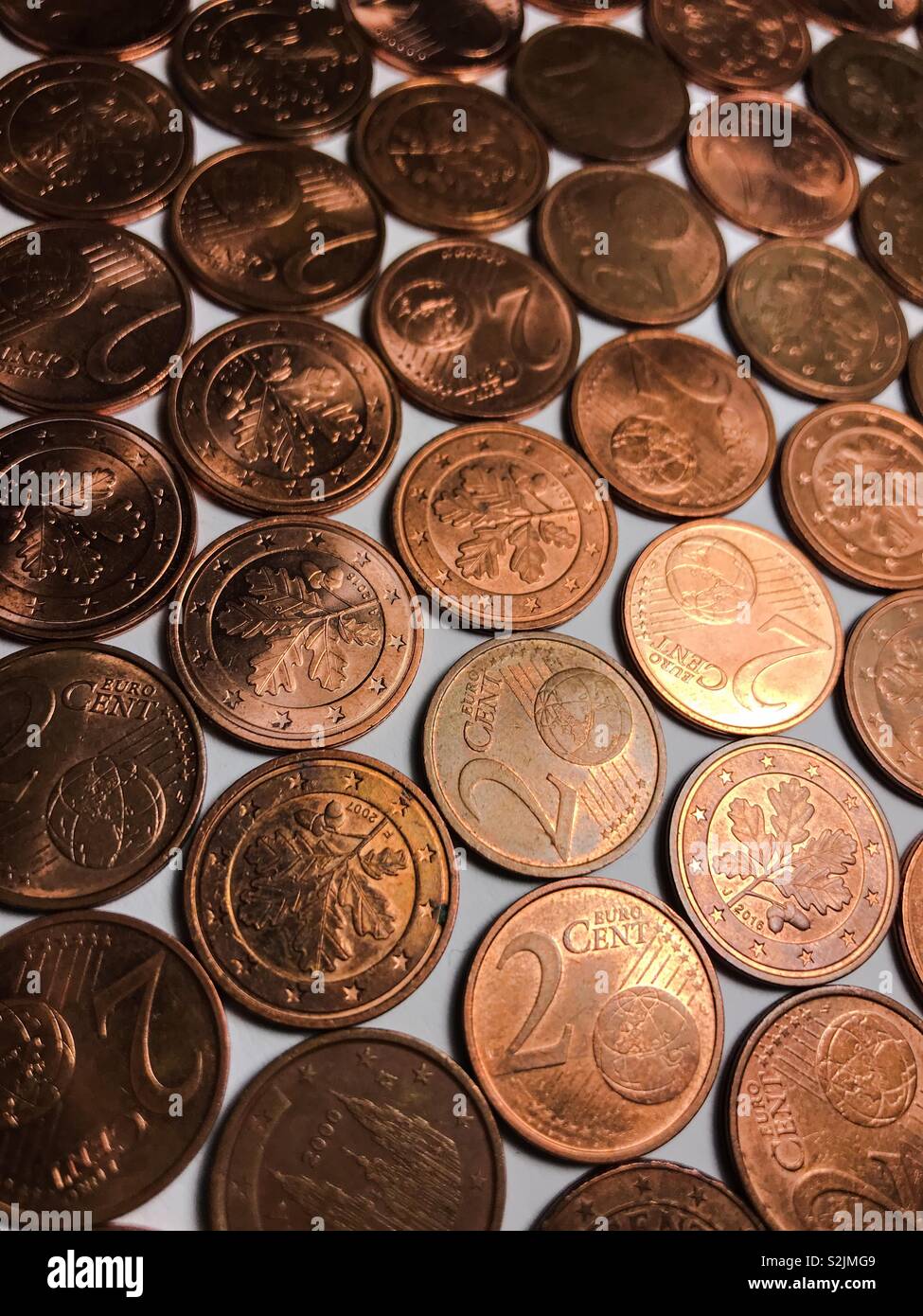 Two euro cent coins Stock Photo - Alamy