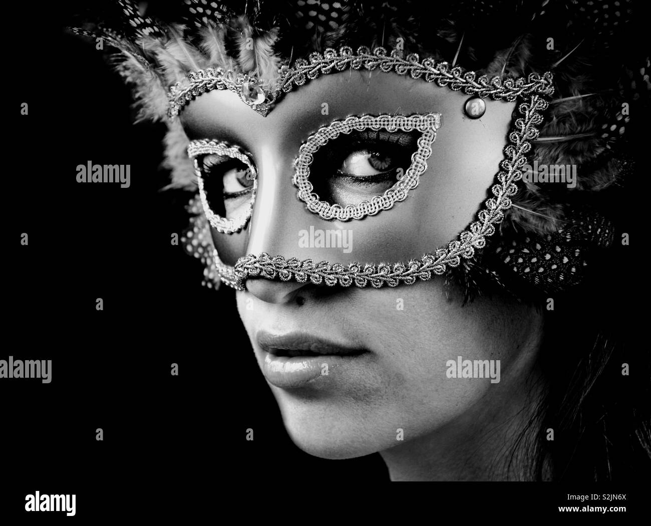Masked eyes Black and White Stock Photos & Images - Alamy