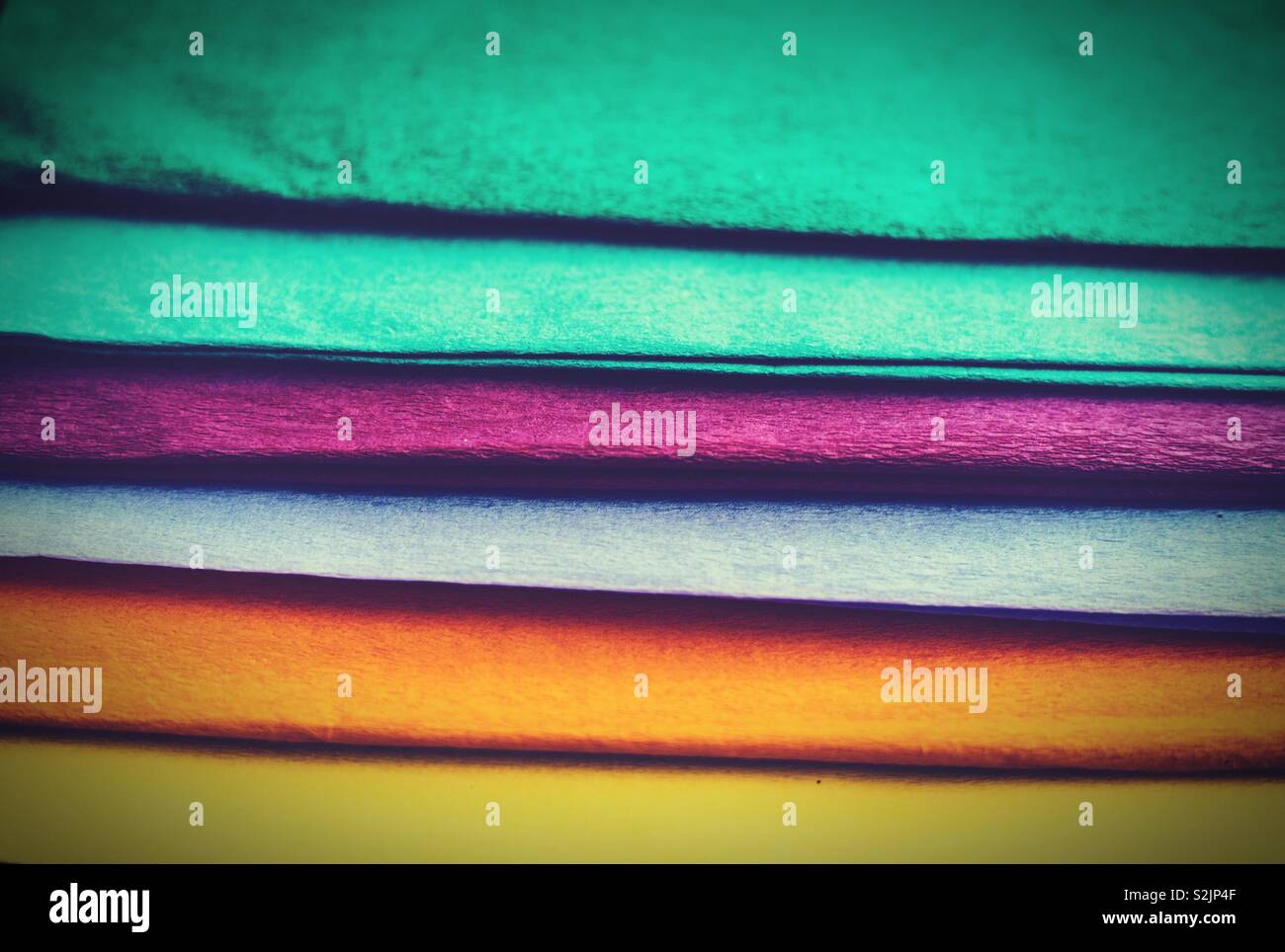 Stack of coloured paper. Crafting sheets Stock Photo - Alamy