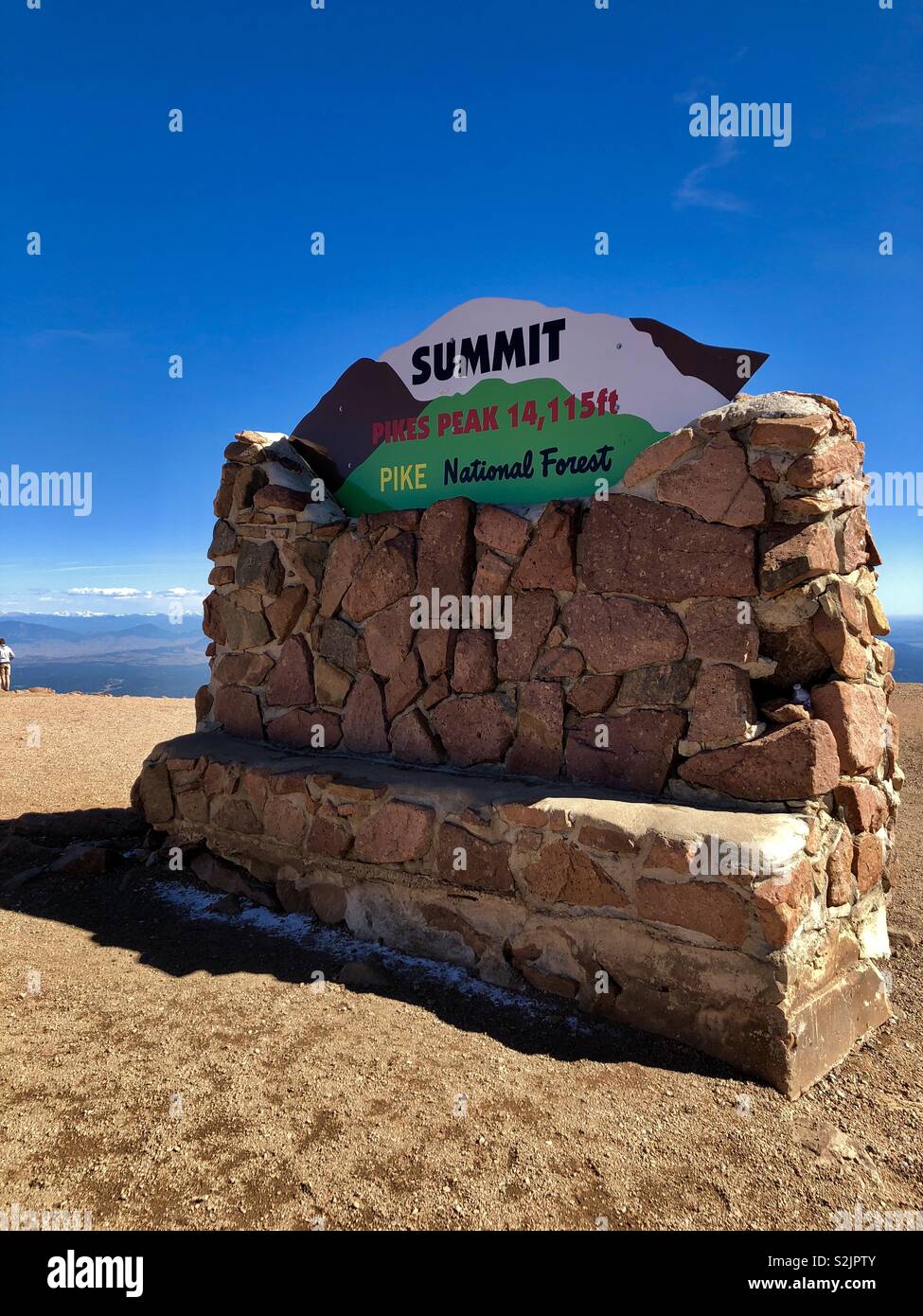 Pikes peak summit colorado hi-res stock photography and images - Alamy